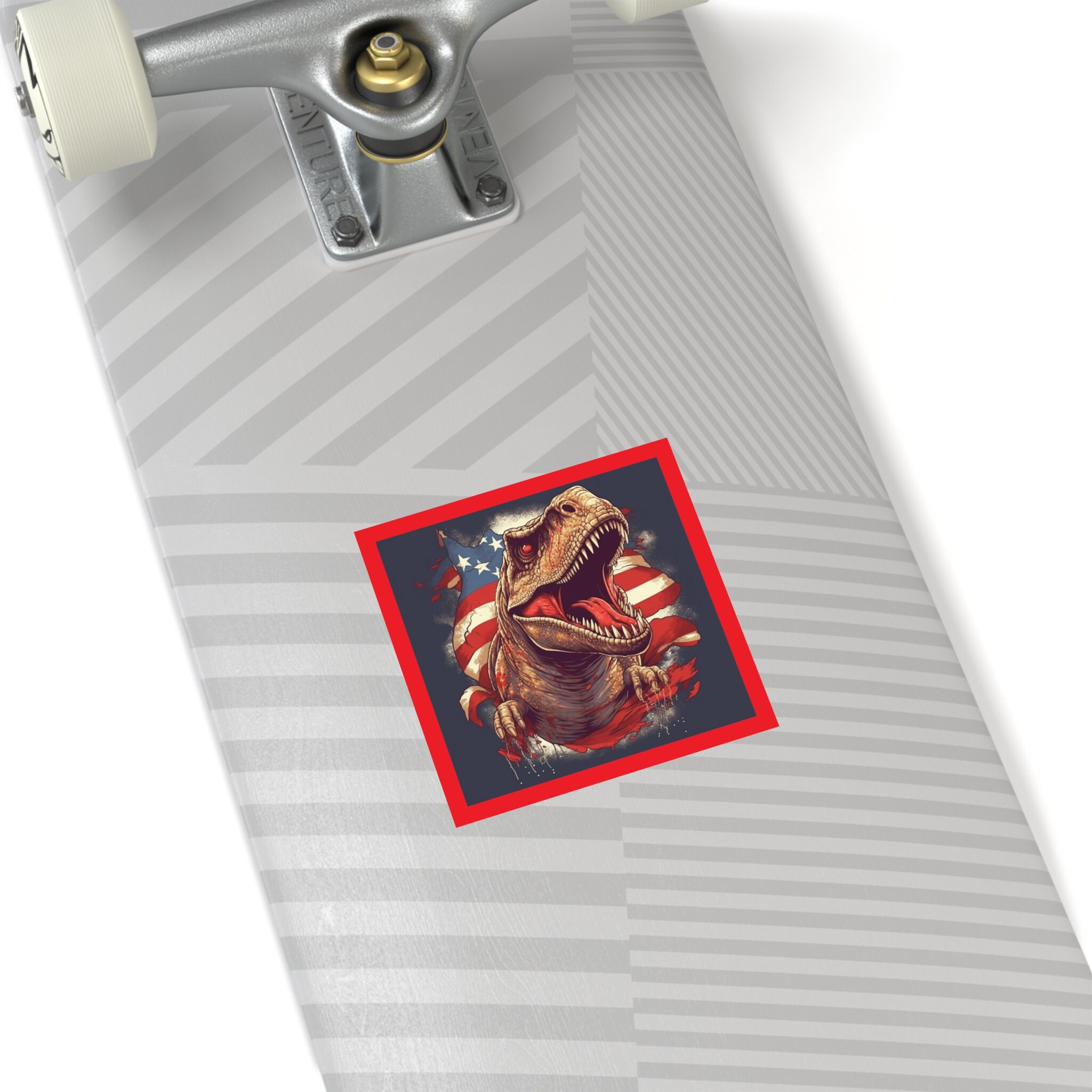 Freedom-rex Patriotic T-rex Dinosaur Square Stickers, Indoor/outdoor - Etsy