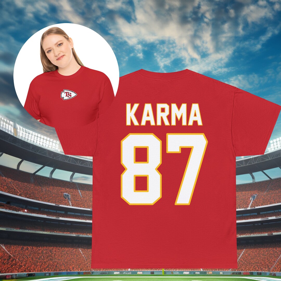 KARMA 87 Kansas City Jersey T-shirt, Swift Tee, Football Fan Gift - Etsy
