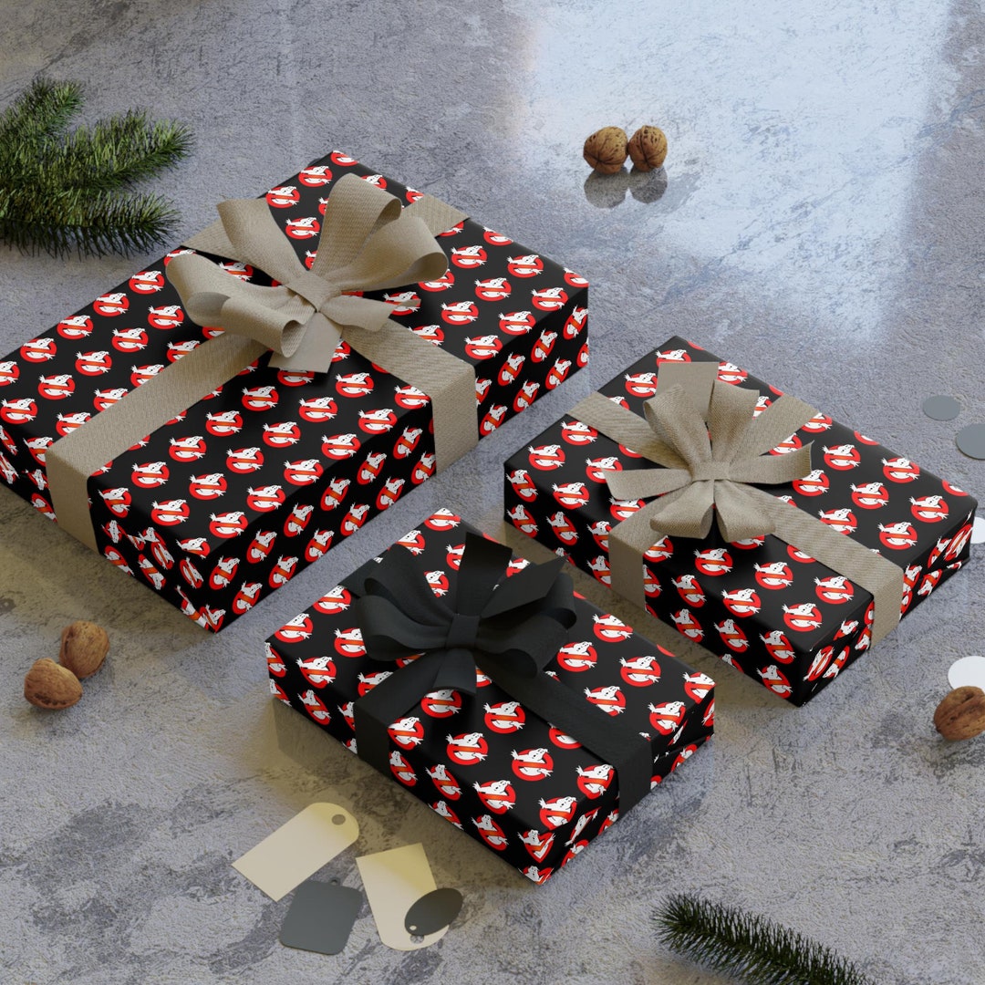 Ghostbusters Gift Wrap, Pop Culture Wrapping Paper, Classic Film Design ...
