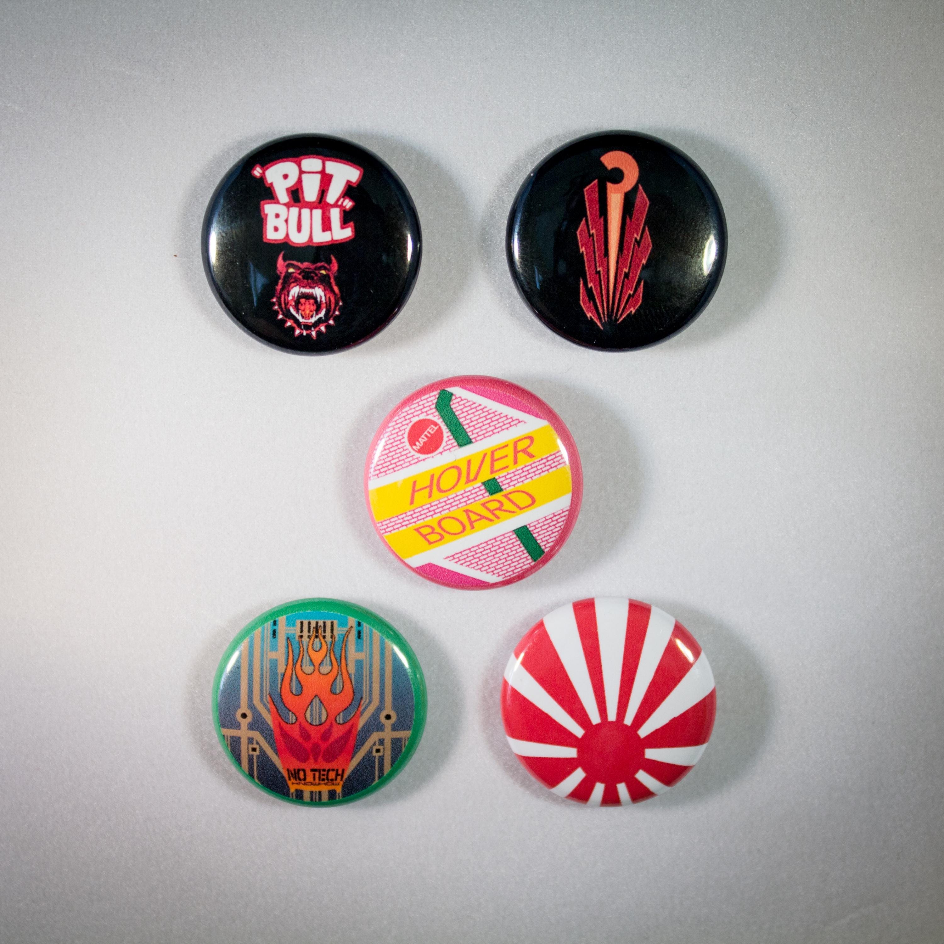 Hoverboard 1-inch Pinback Buttons, Back to the Future 2 Movie Merch ...