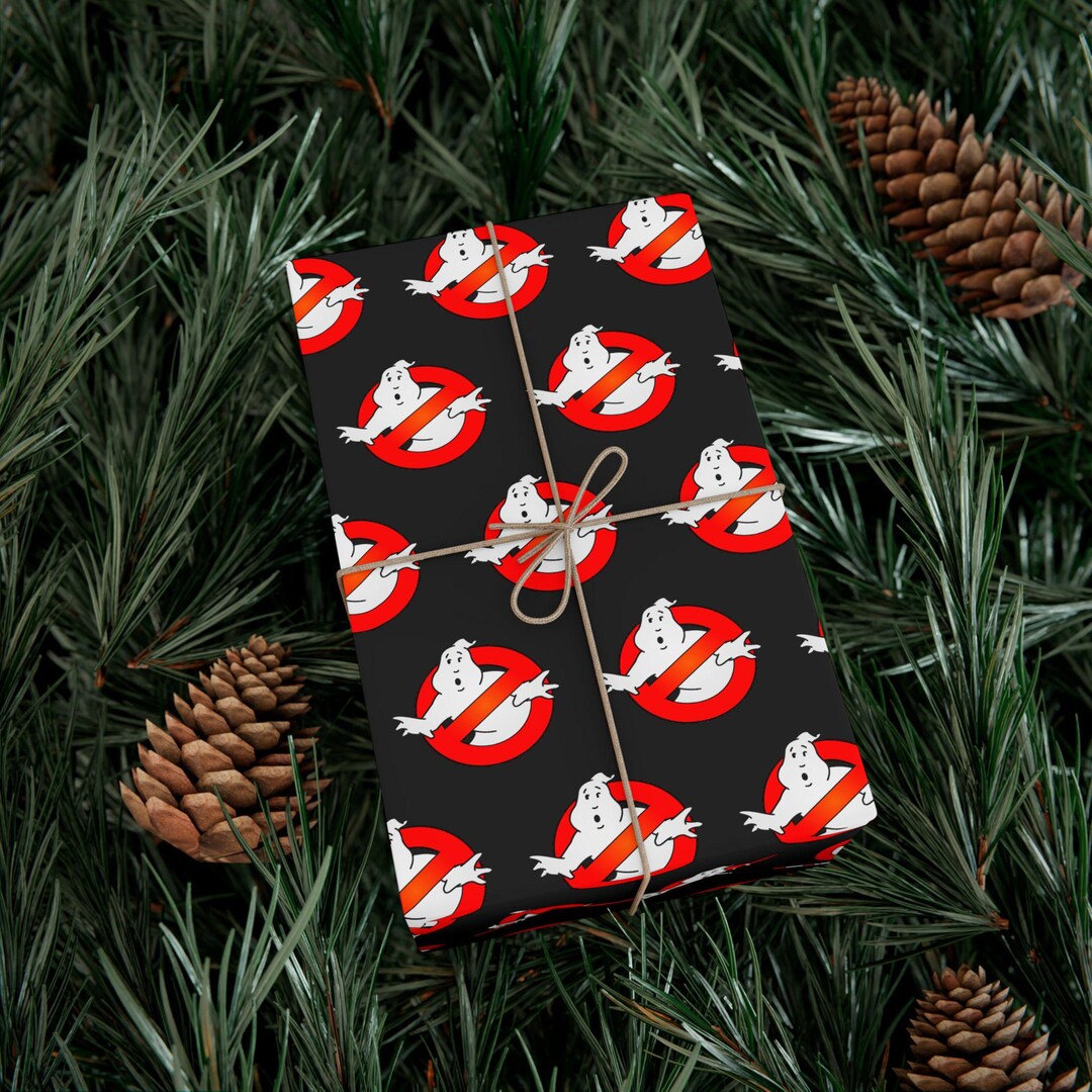 Ghostbusters Gift Wrap, Pop Culture Wrapping Paper, Classic Film Design ...