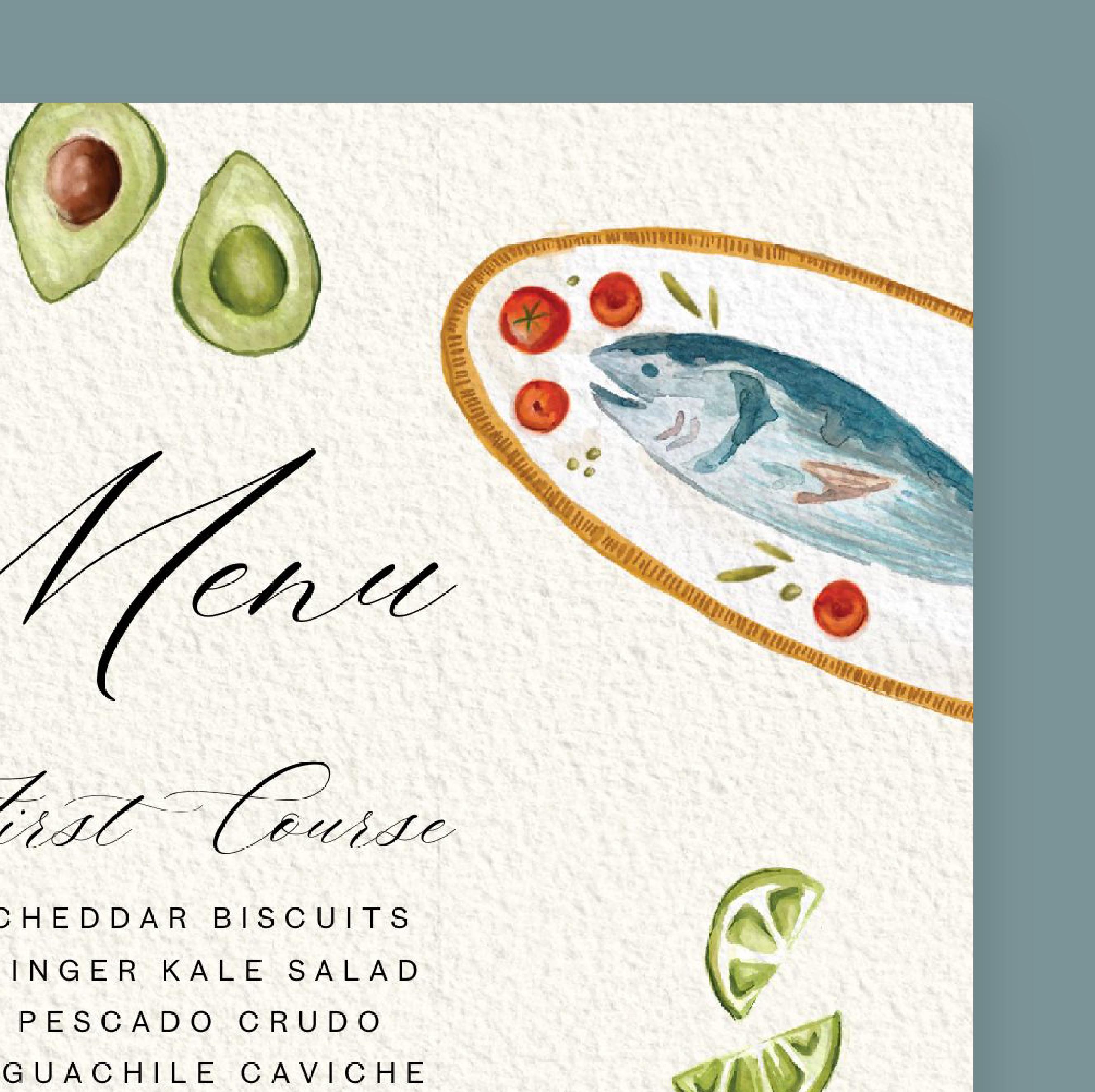 Mexico Menu | Tulum Menu - Etsy