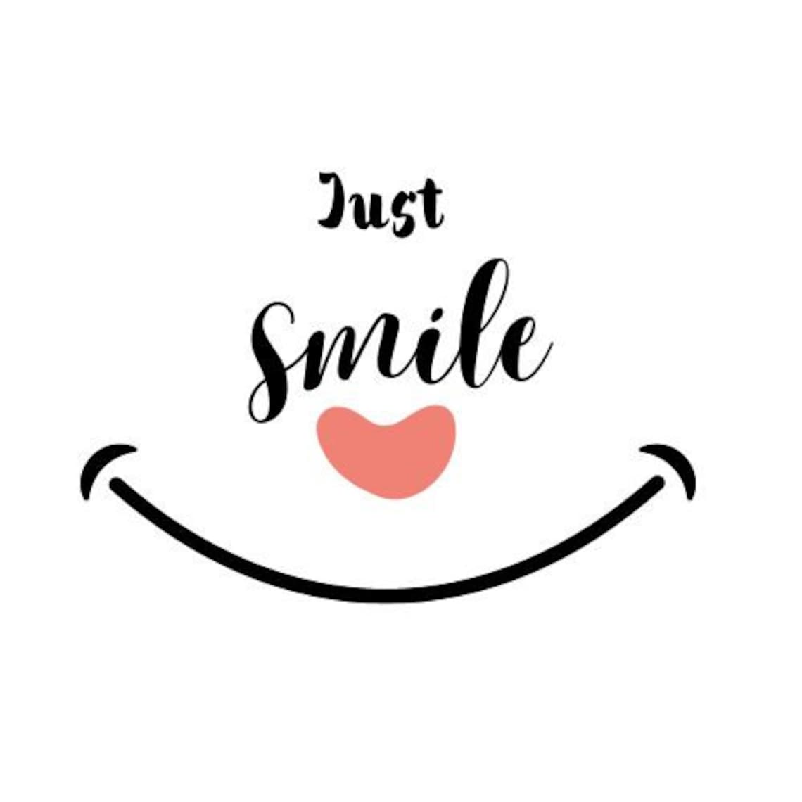 Smile Fine, Happy Face Design Smile Clipart Cut File for Cricut and ...