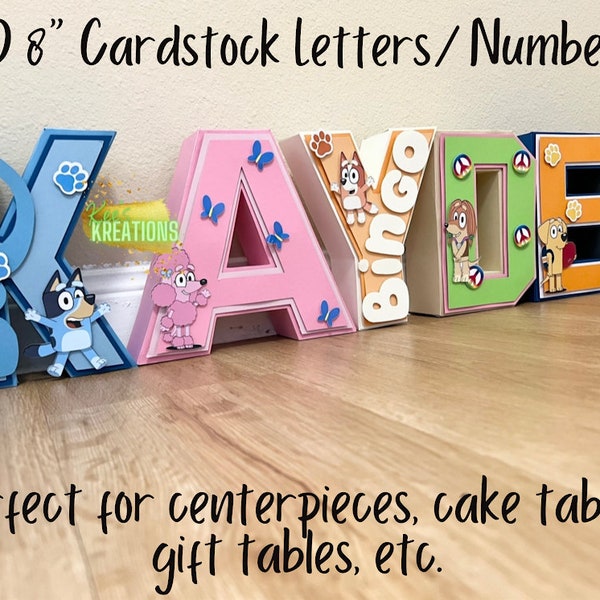 Bluey Letters - Etsy