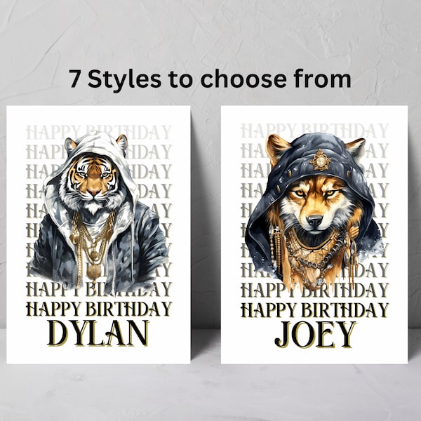 Gangster Birthday Cards - Etsy