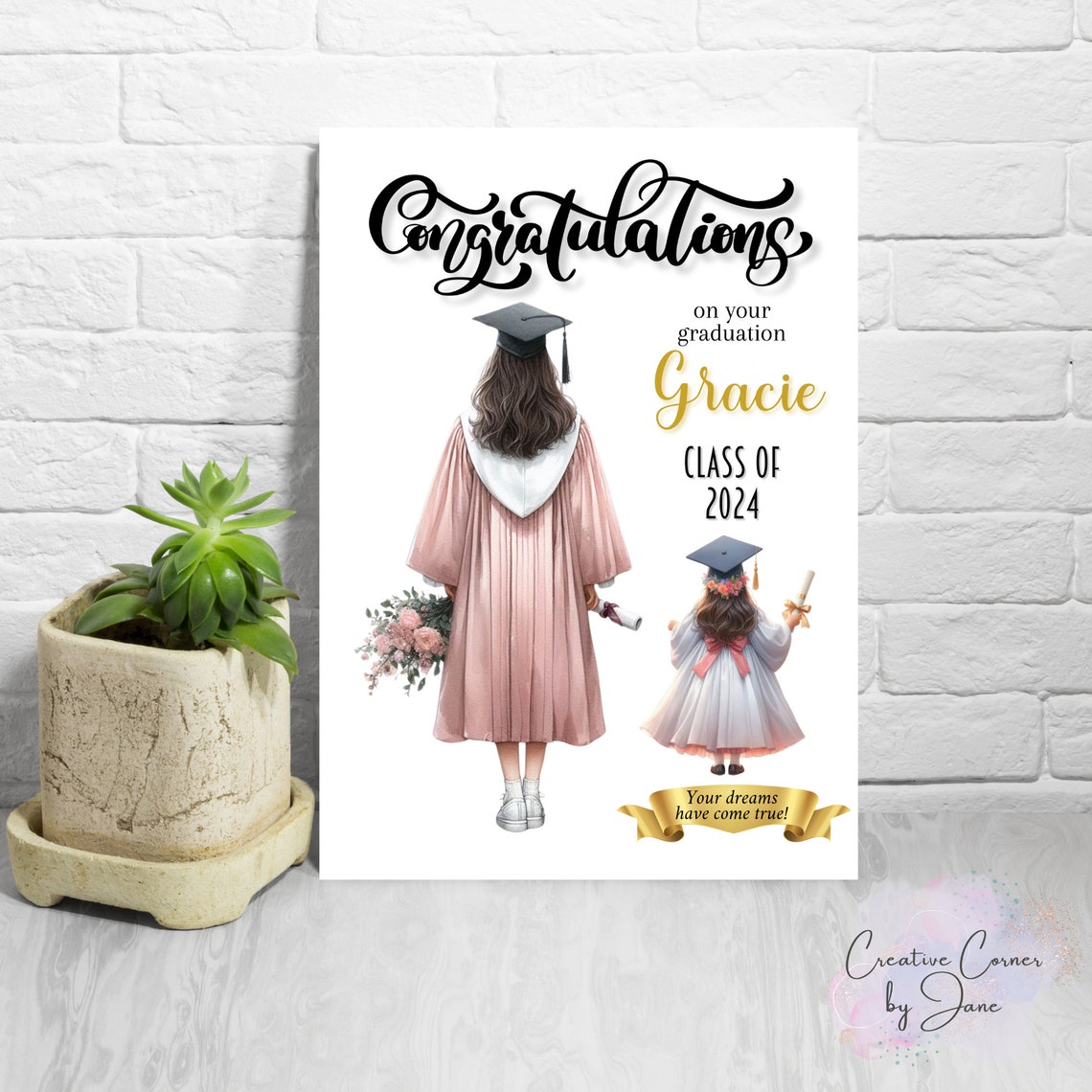 Personalised Graduation Card Congratulations Well Done School Leaver ...