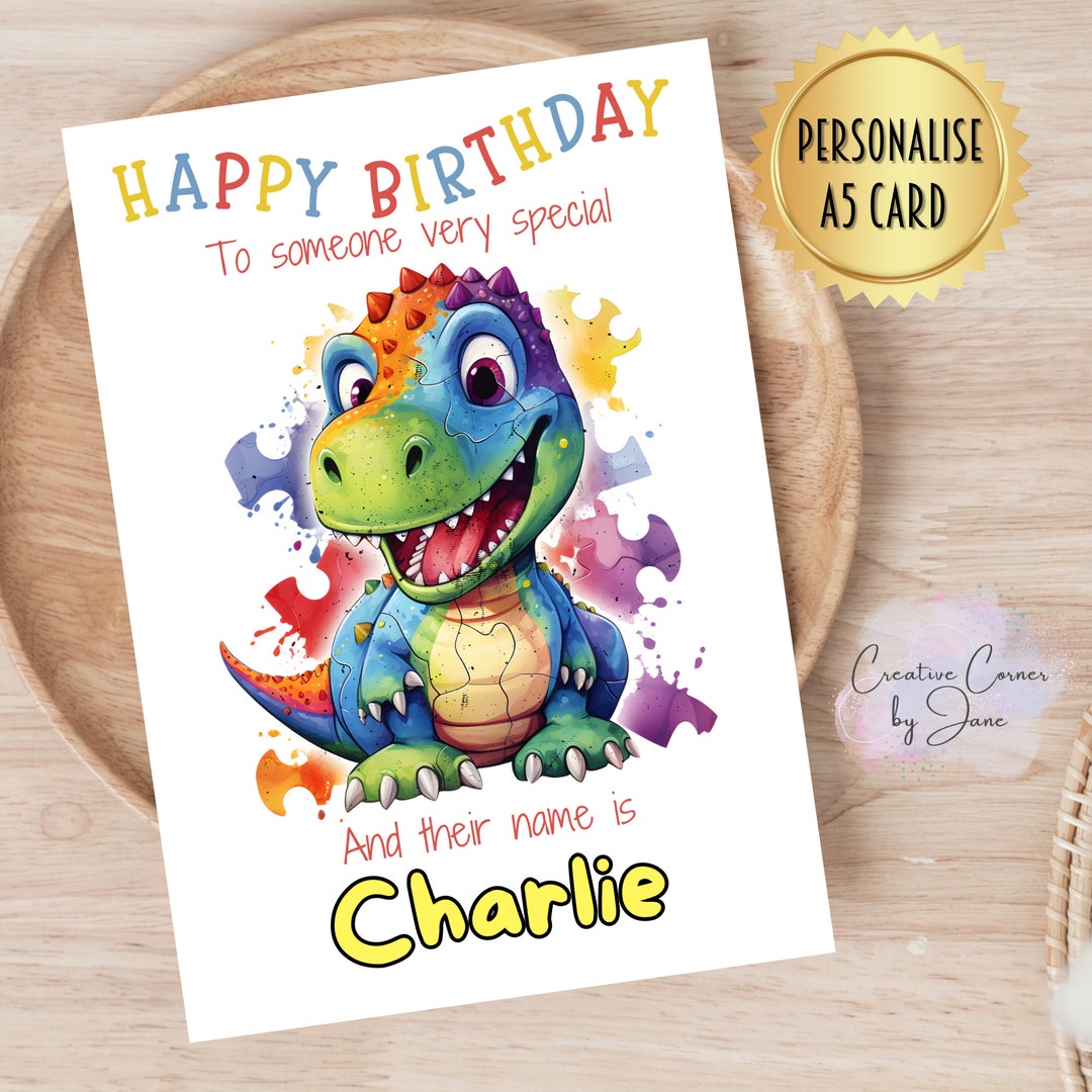 Personalised Birthday Card Perfect Child Autism Awareness Special ...