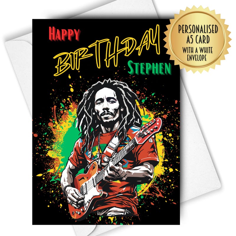 Birthday Card Reggae - Etsy