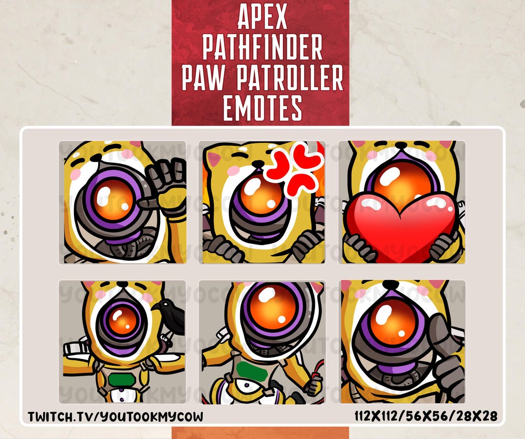 Apex Pathfinder Paw Patroller Skin. Apex Legends - Twitch, Kick ...
