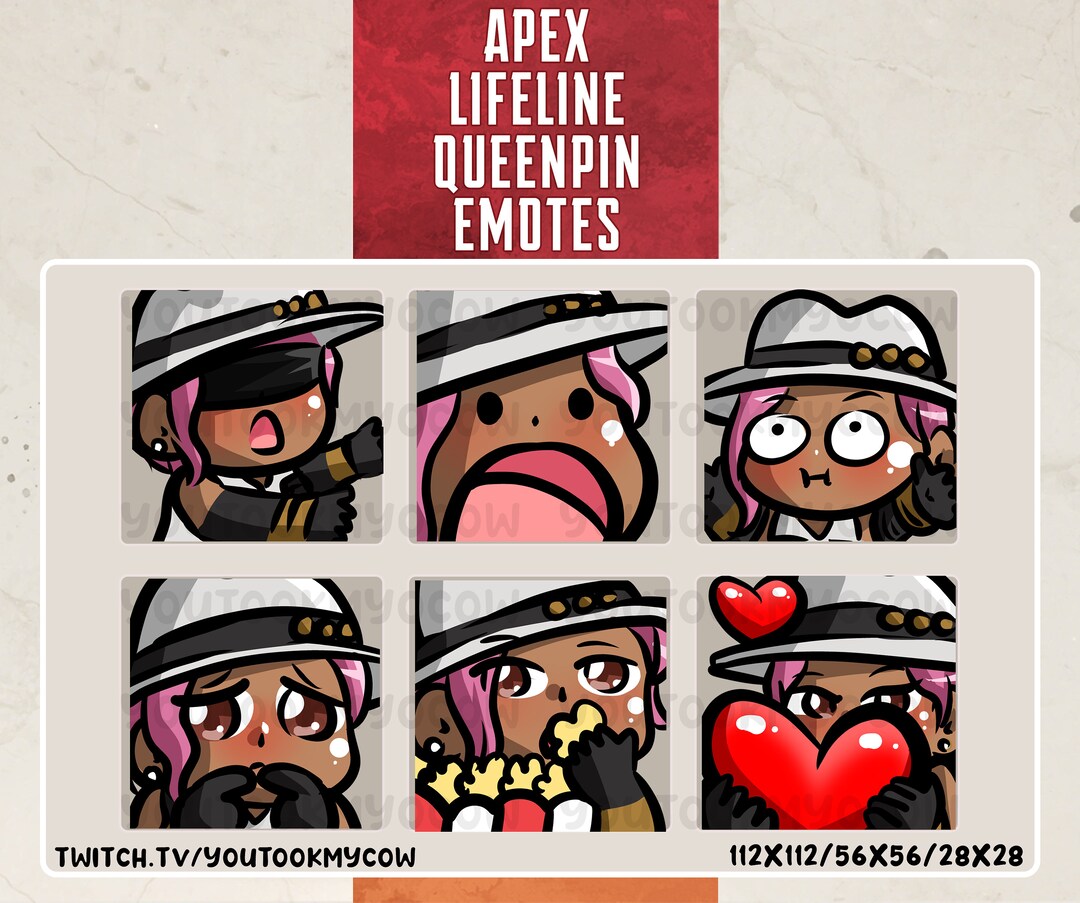 Lifeline Queenpin Skin. Apex Legends - Twitch, Kick, Discord Emotes ...
