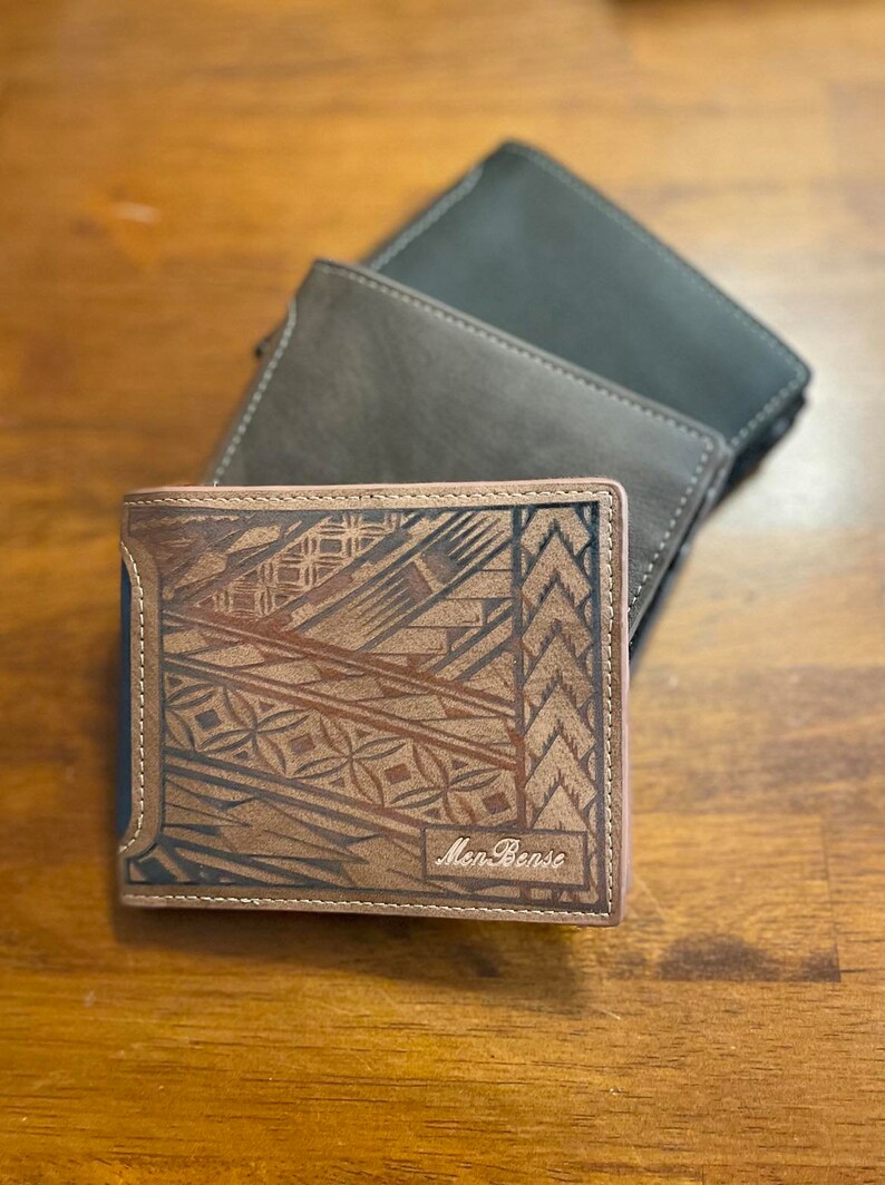 Leather Wallets From Men Bense Laser Marked - Etsy