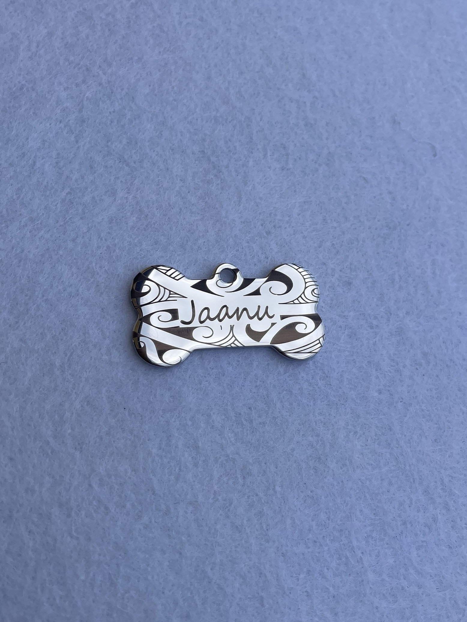 Polynesian Pet Dog Bone Name Tags Bone Tag Dog ID Dog Bone - Etsy