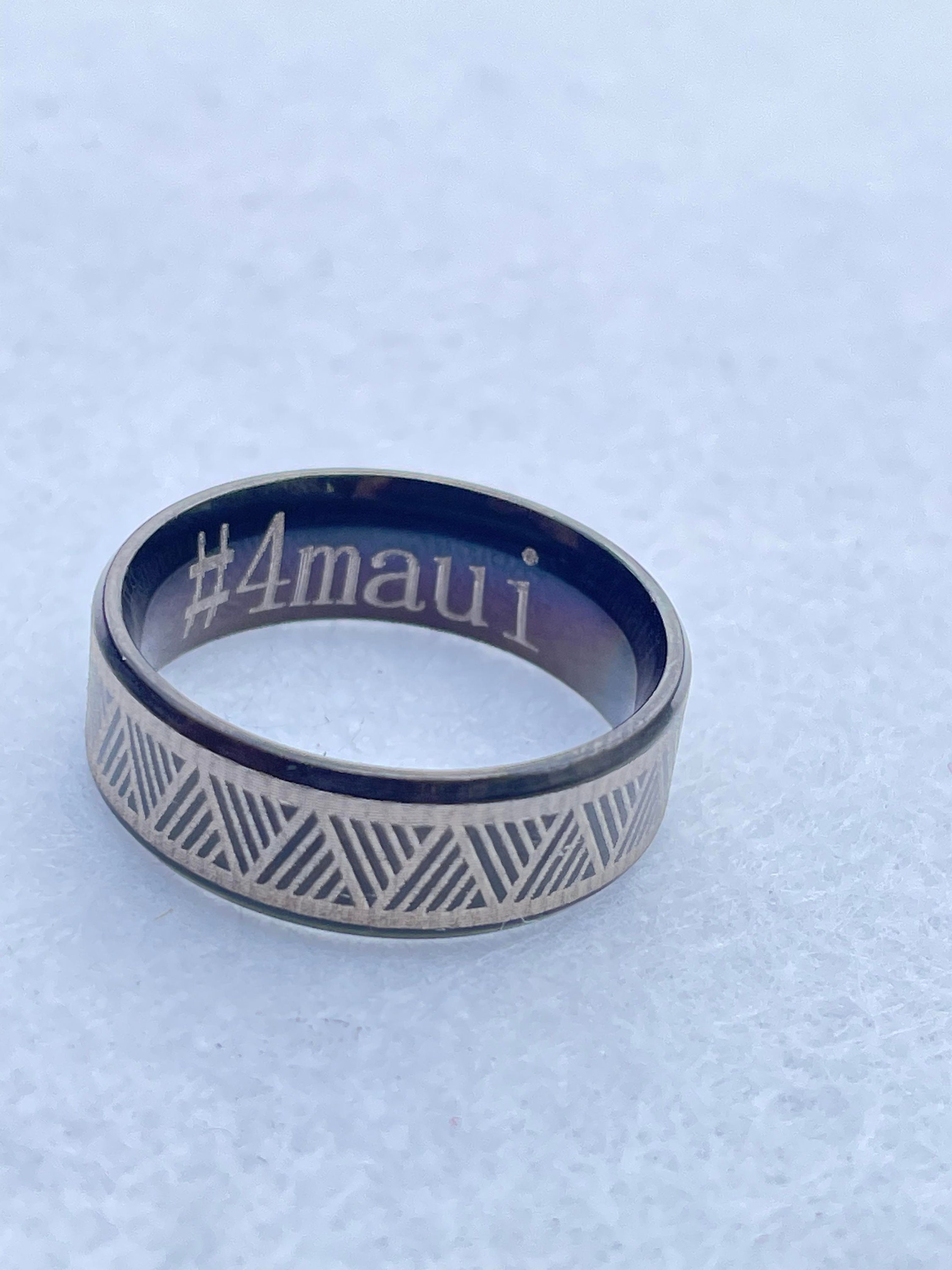 Custom Engraved Rings, Polynesian Rings, Celtic, Stainless Steel - Etsy