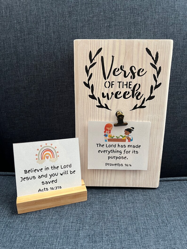 Bible Memory Verses for Preschoolers, Kids Scripture Cards, Printable ...