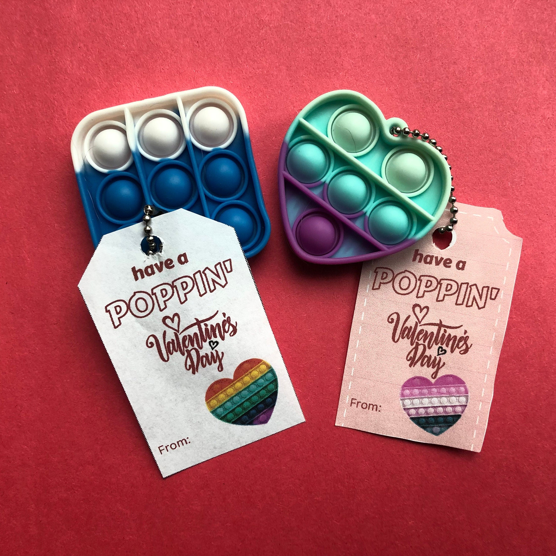 Valentine Pop It Gift Tags Pop-it Gift Labels Valentine's - Etsy