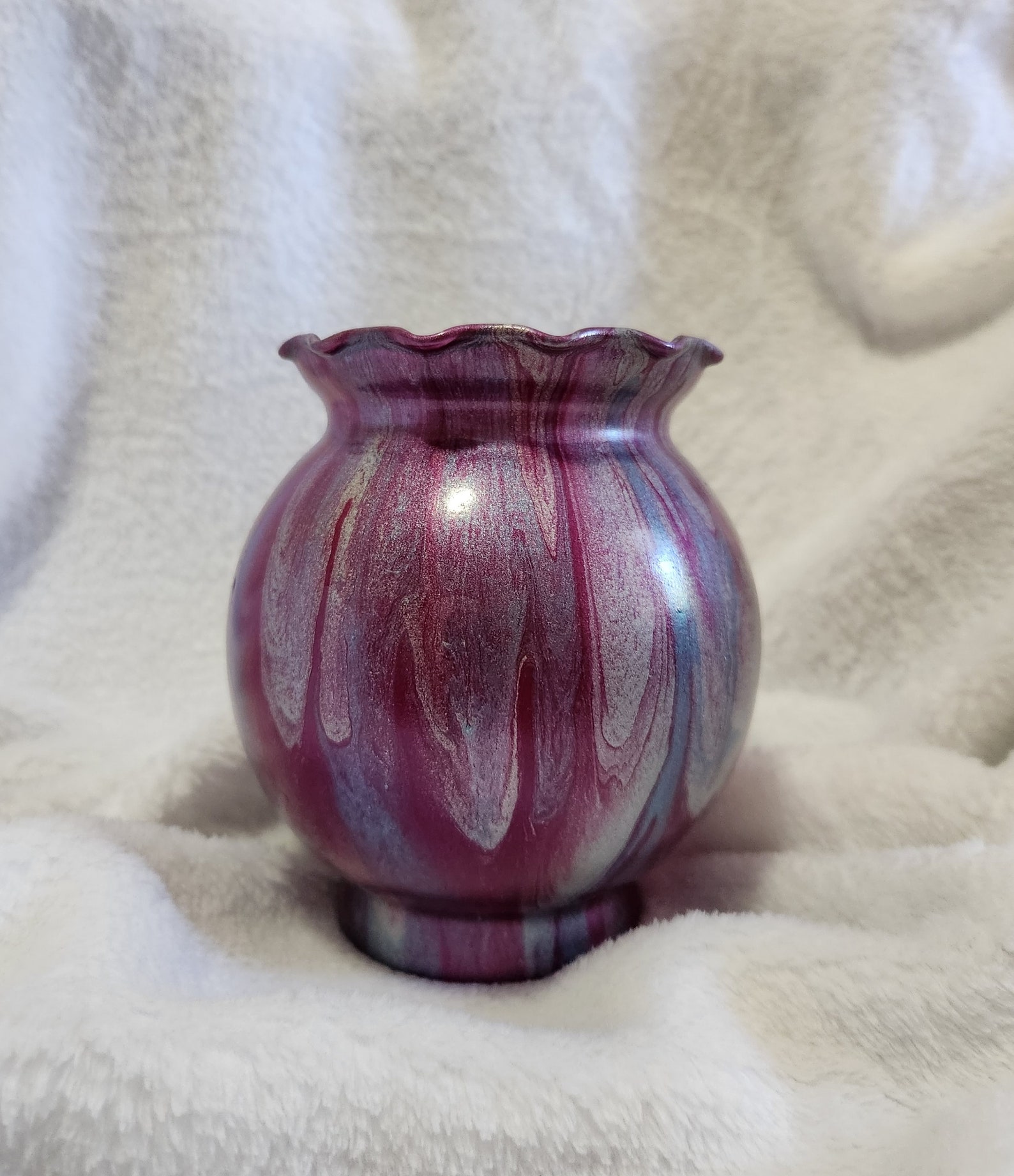 Acrylic Paint Pour Glass Vases - Etsy