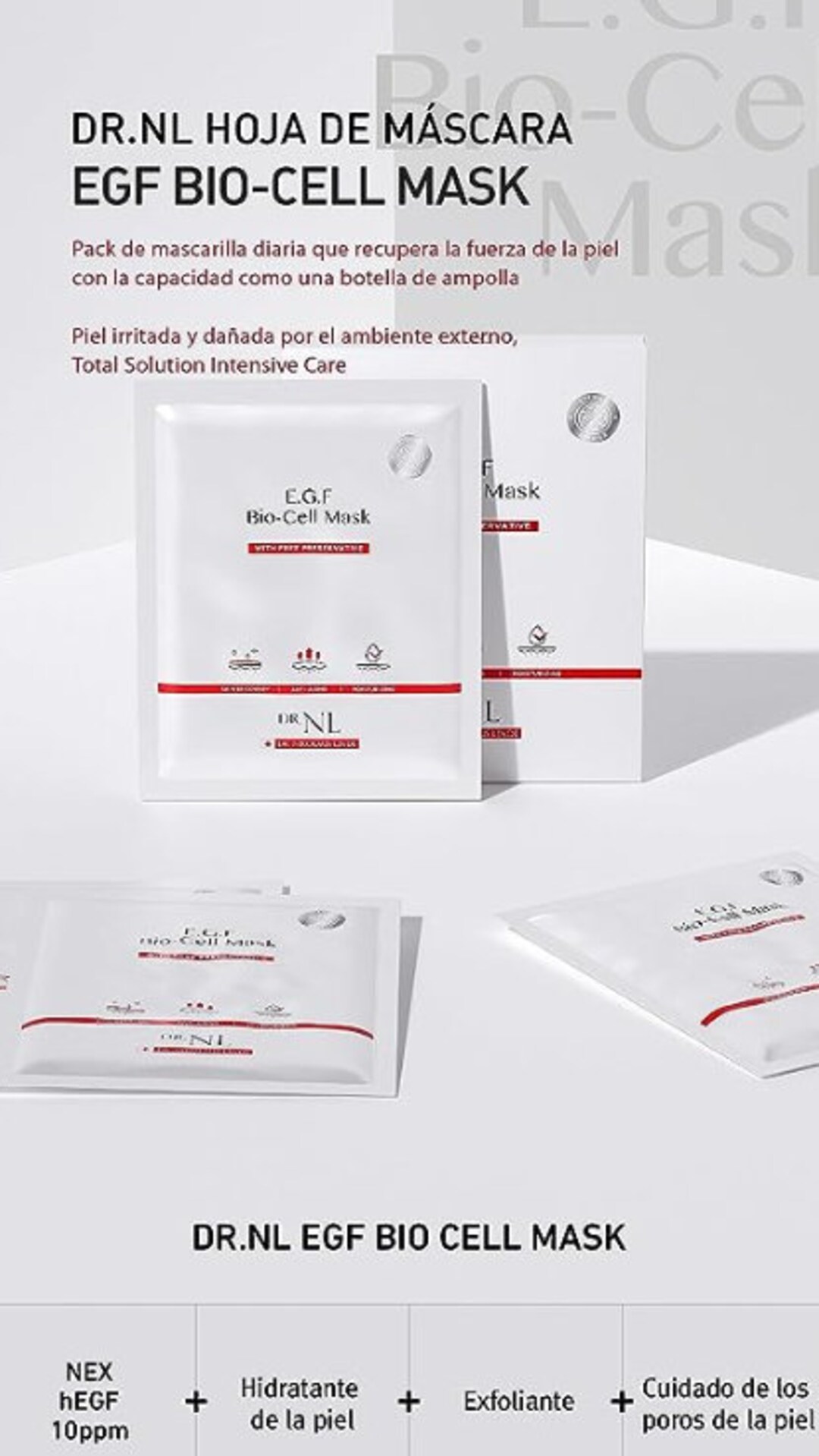 Dr. NL EGF Bio-cell Mask Korean Cosmetics Firming Mask 5 Units. - Etsy