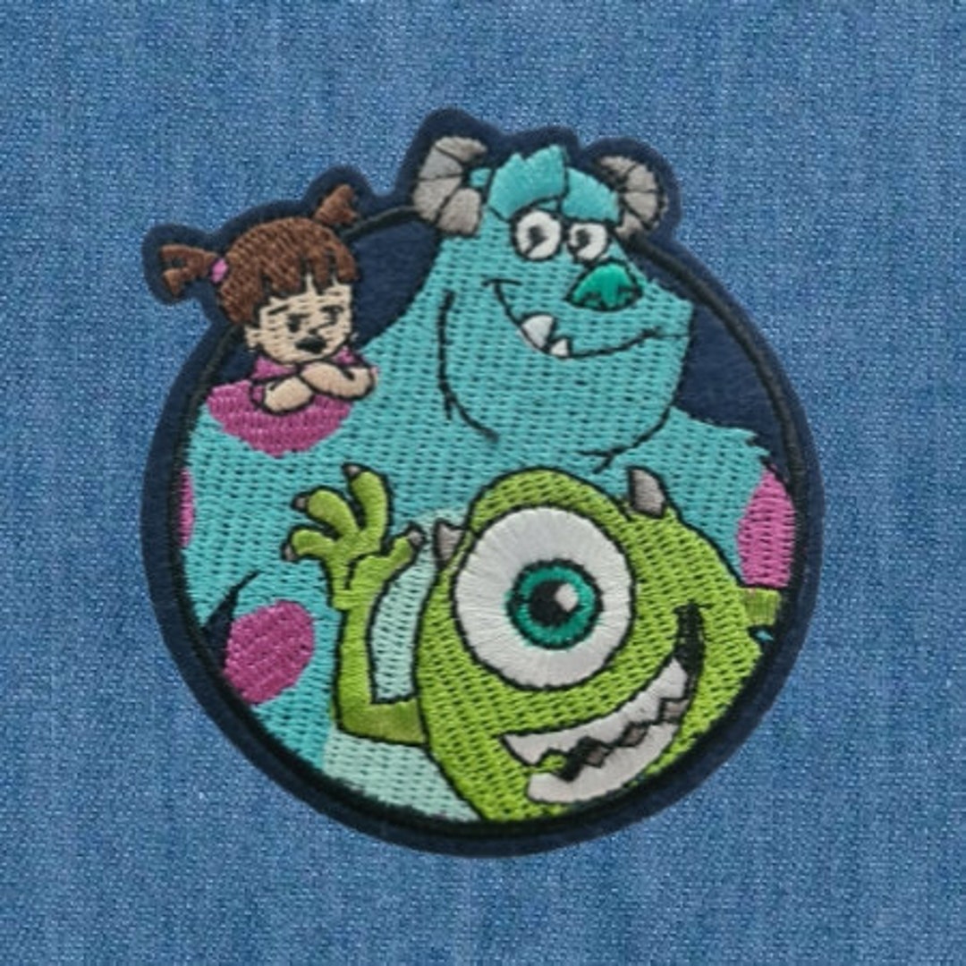 Monsters Inc Embroidered Embroidery Patch Patches Iron on Sew on ...