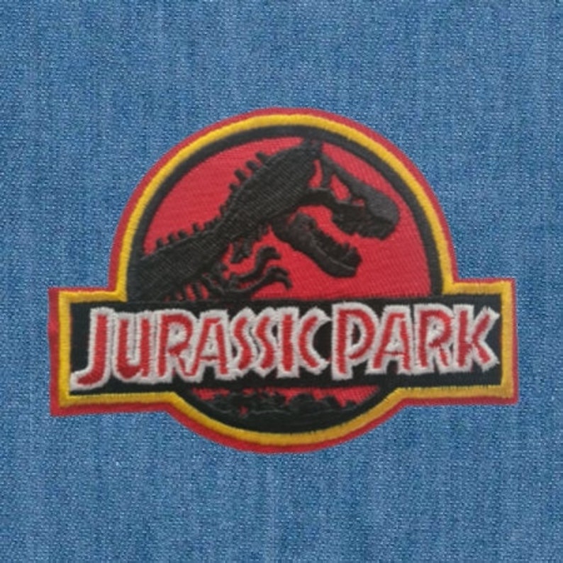 Jurassic Park Embroidered Embroidery Patch Patches Iron on Sew - Etsy