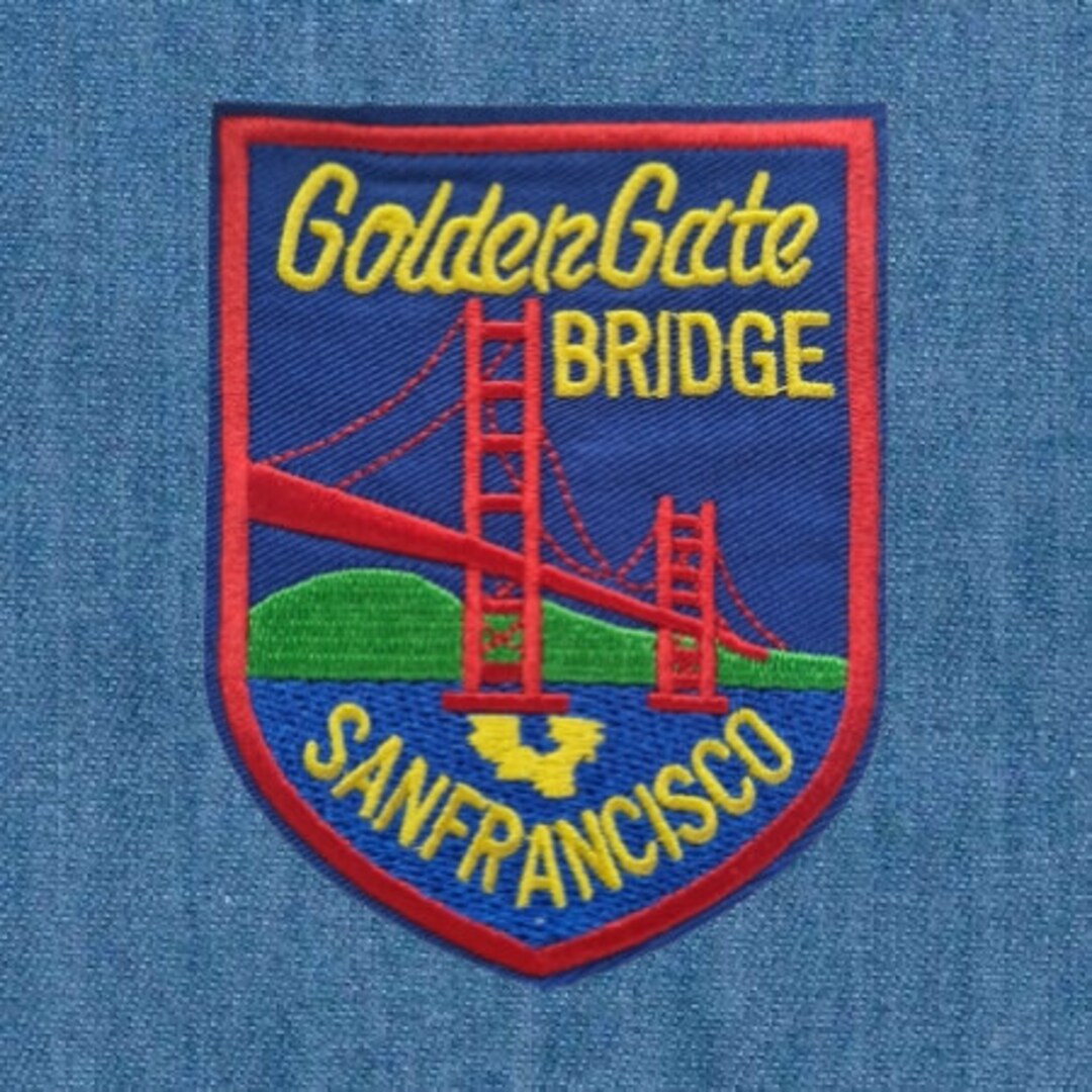 Golden Gate Bridge San Francisco Embroidered Embroidery Patch Patches ...