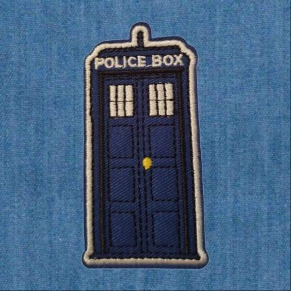 Tardis Embroidery - Etsy