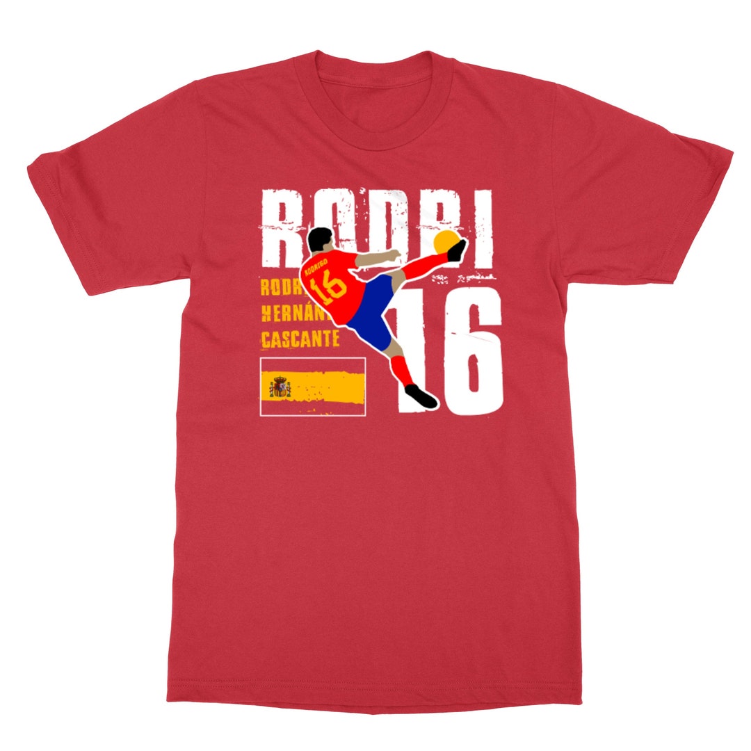 Spain Soccer Europe 2024 Rodri Inspired for Fans Unisex T-shirt - Etsy