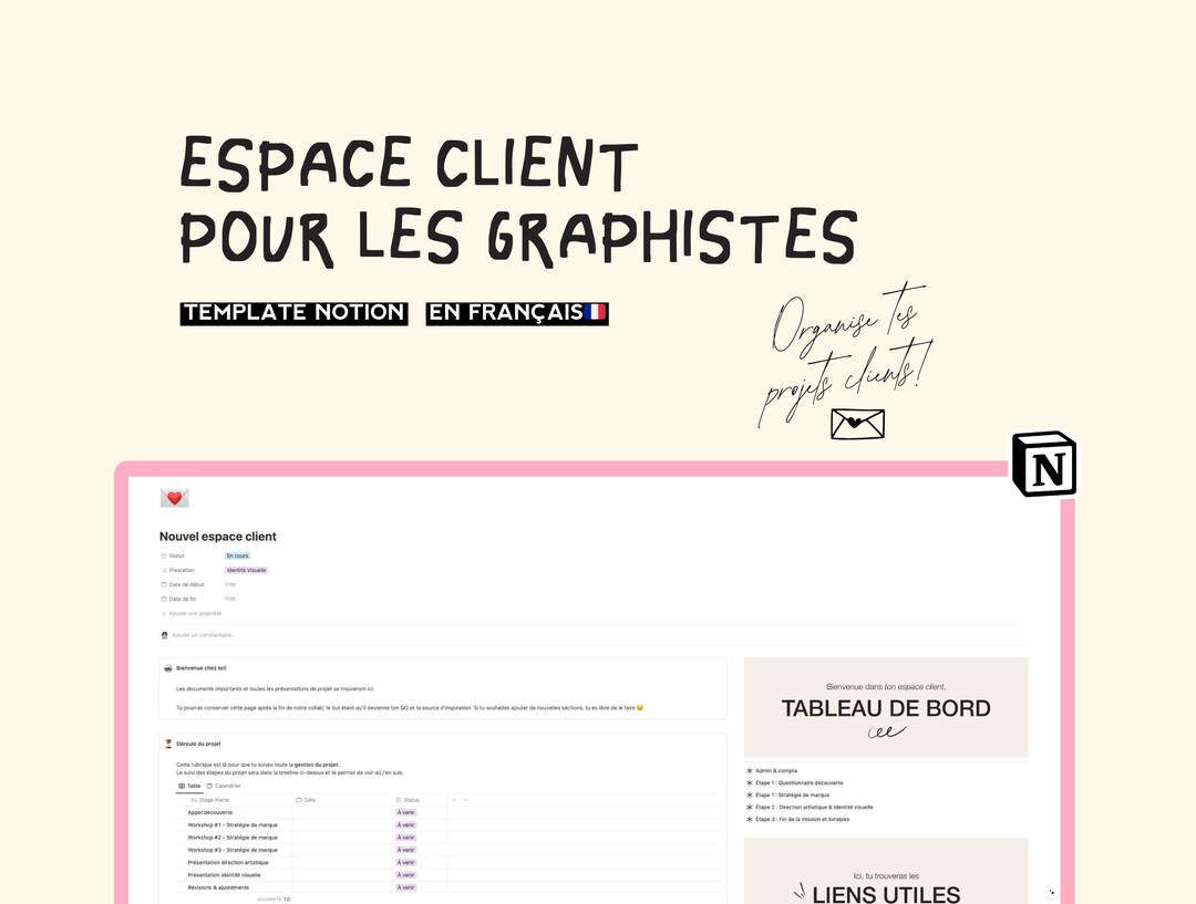 Personalized Client Space: Notion Template to Organize Your Client ...