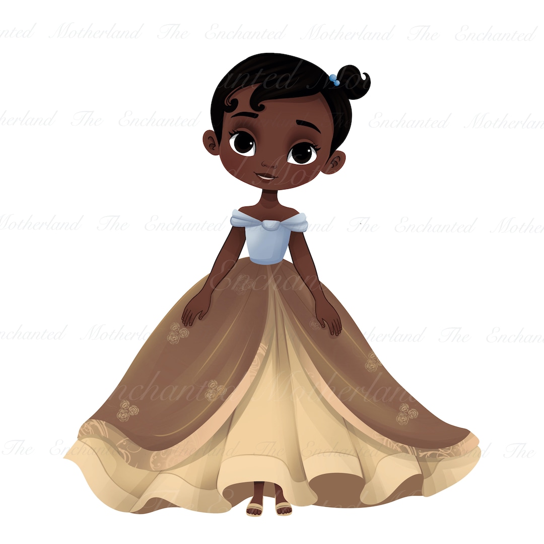 African Girl Princess Clipart Black Girl Princess in a Gown - Etsy