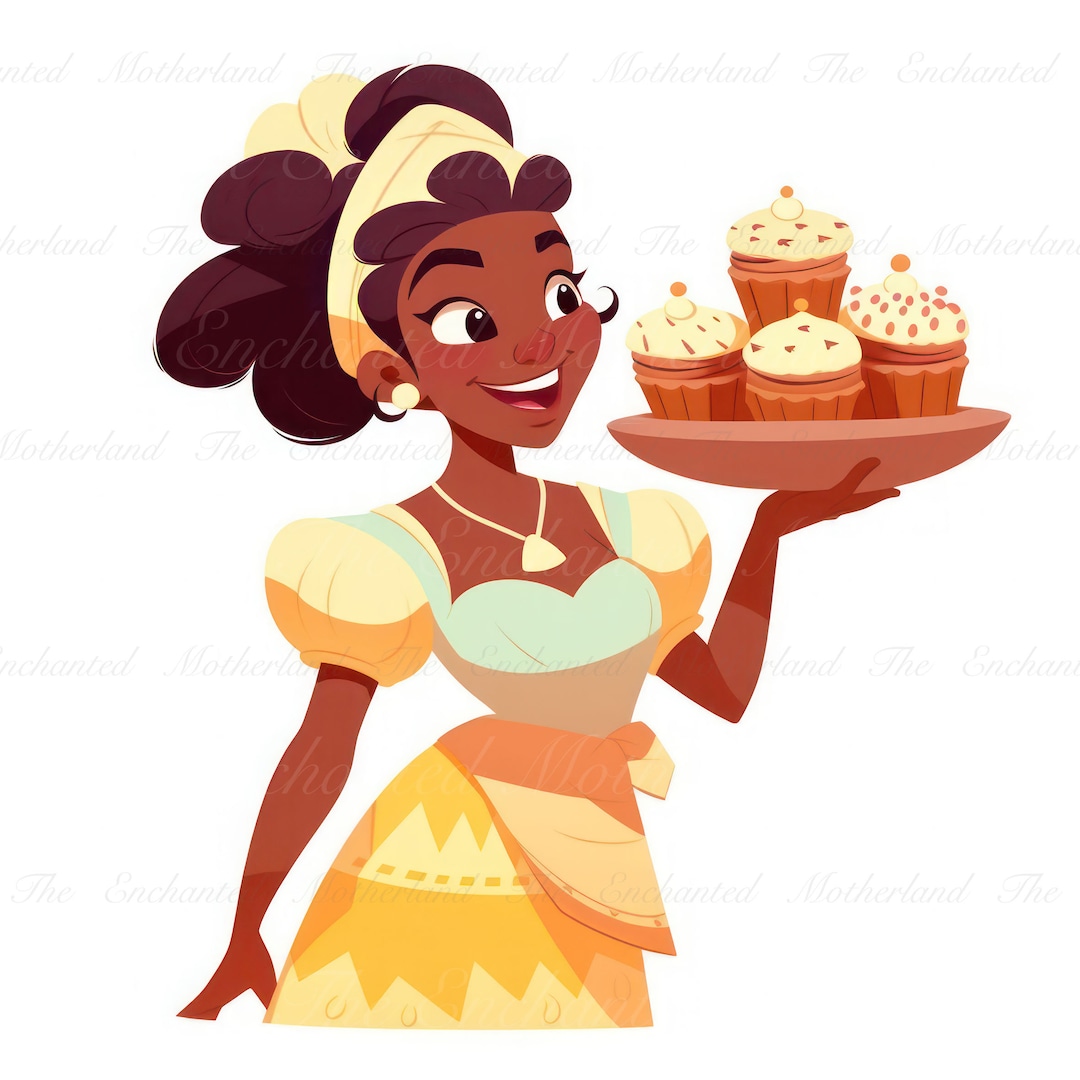 African Baker Clipart for Bakery Designs Black Girl Chef Baking Clip ...