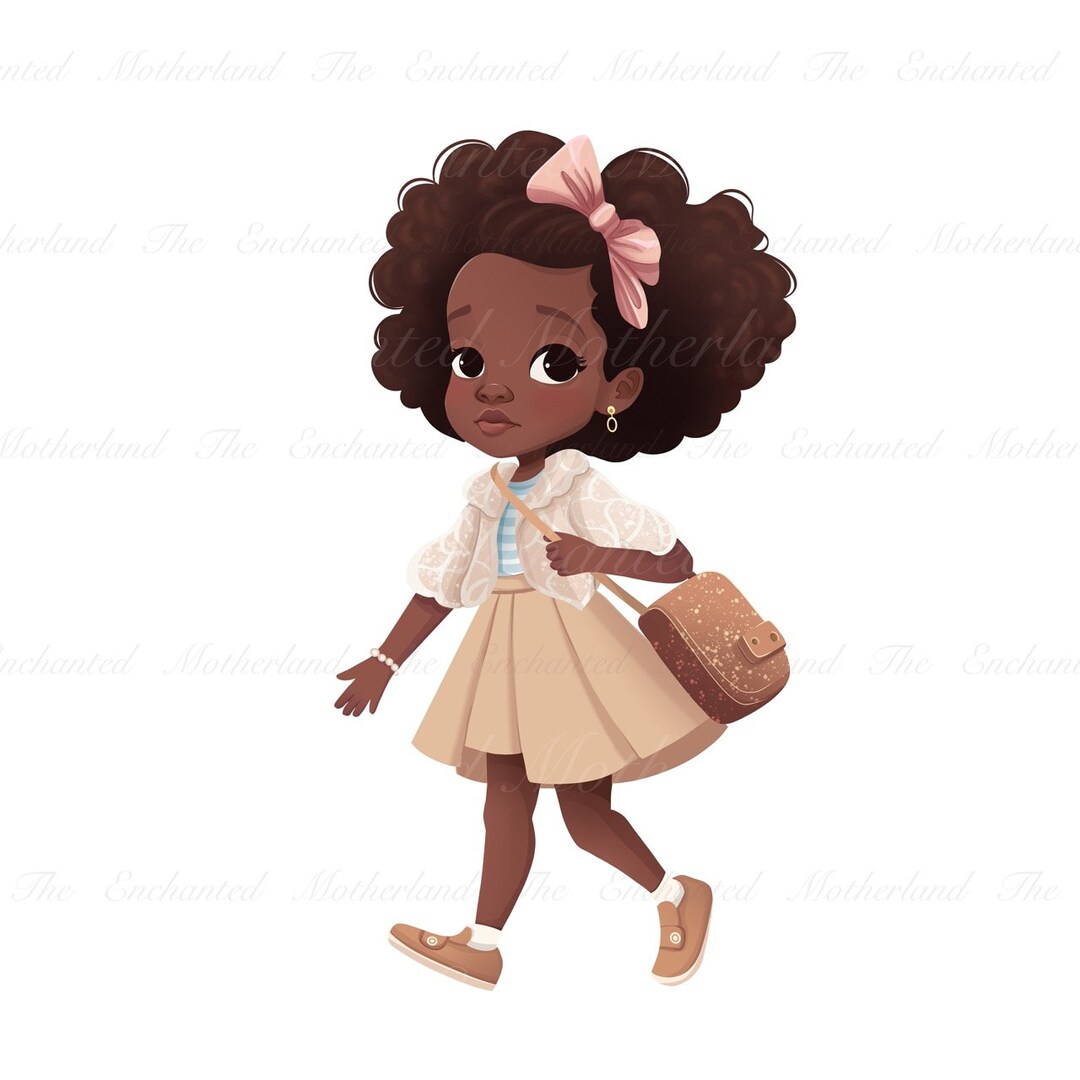Black Little Girl PNG Black Girl Clipart Black Princess PNG - Etsy Portugal