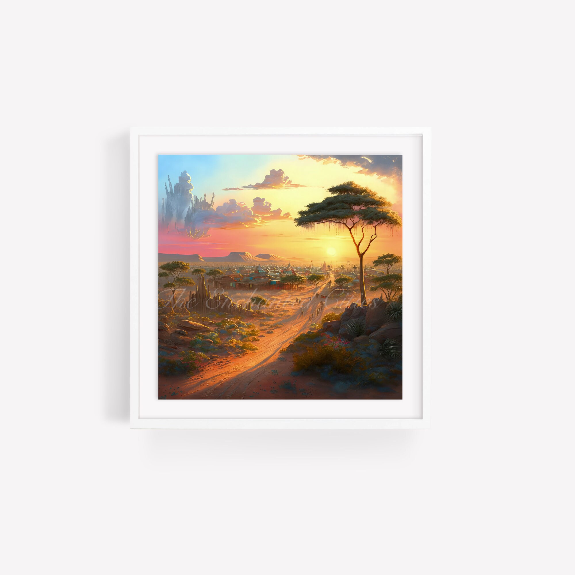 PRINTABLE Painting of a Beautiful African Outback 1 Art - Etsy