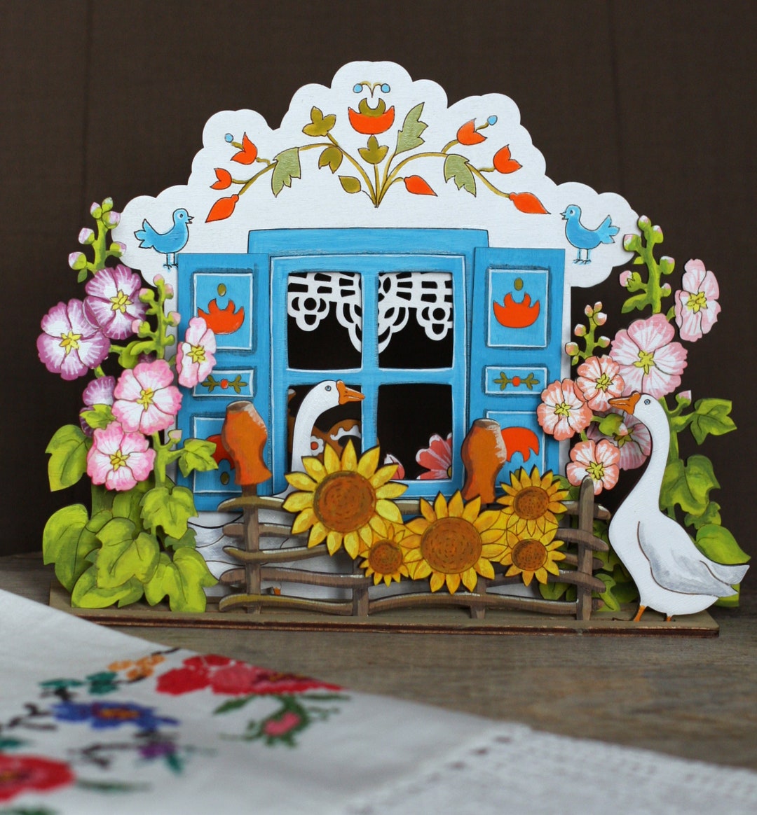 Wooden Figures for Coloring ''window" , Party Box Favors, Paint Your ...