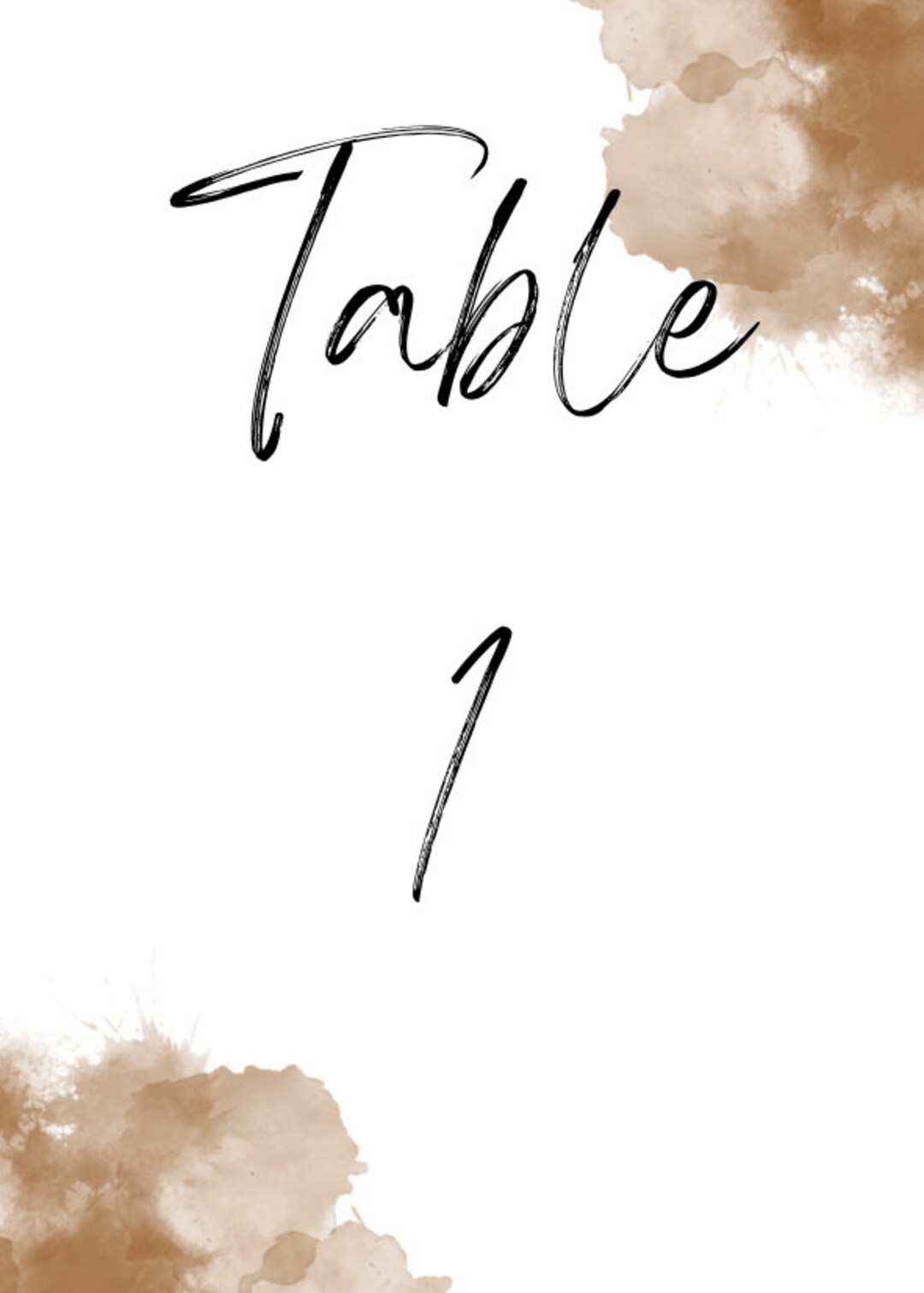 Table Number Template Table Numbers Printable Table Numbers - Etsy