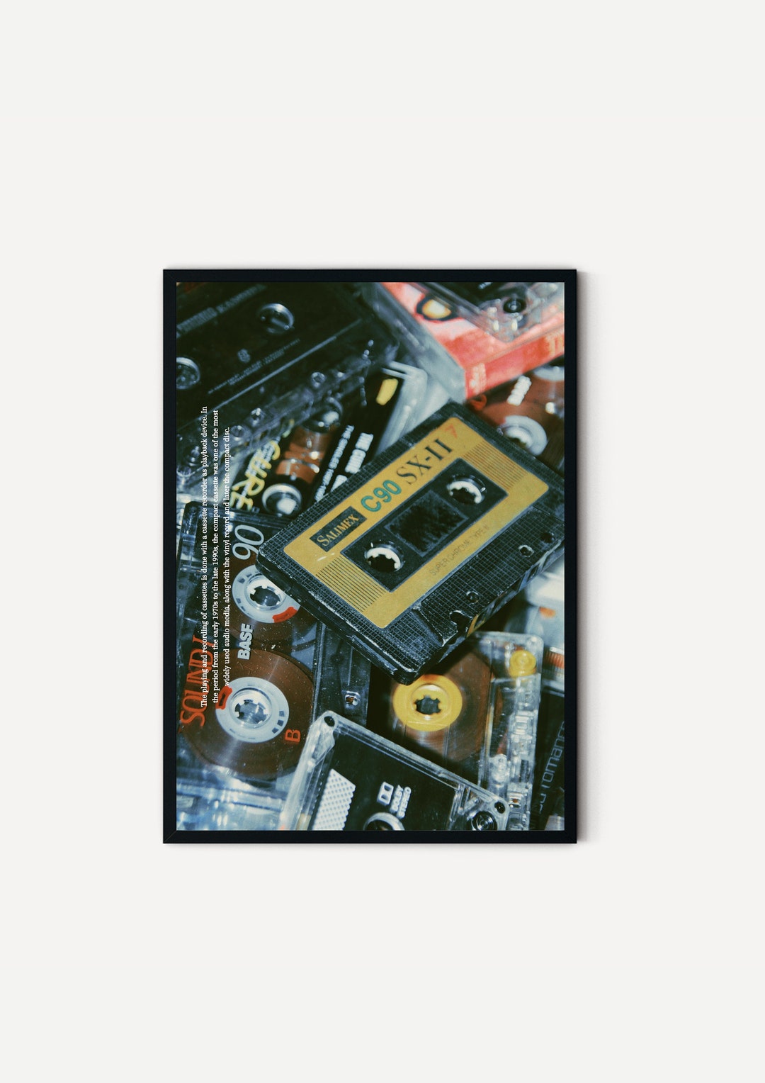 Cassette Poster, Wallart, Retro Poster, Vintage Poster, Premium Poster ...