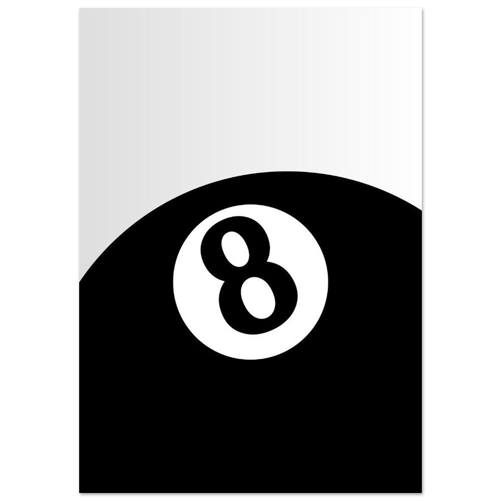 8 Ball Poster, 8 Ball Stussy, Wallart, Premium Poster, framed Poster - Etsy