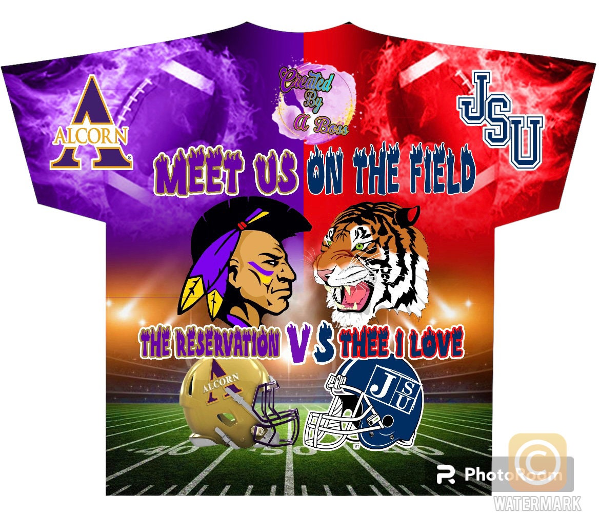 Jsu/alcorn 3D Tee; JSU; Alcorn; 3d Shirt; All Over Print; Alcorn Braves ...