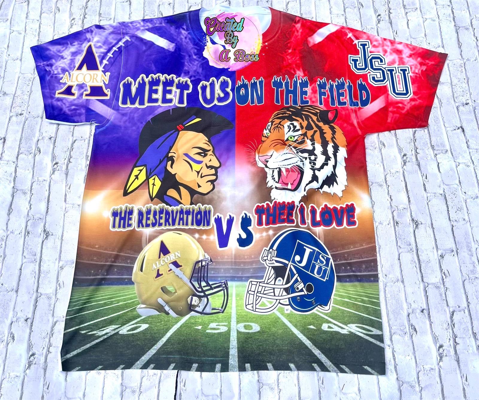 Jsu/alcorn 3D Tee; JSU; Alcorn; 3d Shirt; All Over Print; Alcorn Braves ...