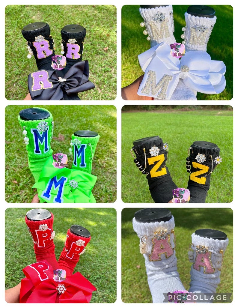 Charm Socks; Initial Socks; Monogram Socks; Jewel Socks; Bedazzle Socks ...