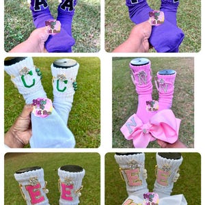 Charm Socks; Initial Socks; Monogram Socks; Jewel Socks; Bedazzle Socks ...