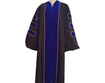 Deluxe Doctoral Gowns Sizes 4'6 6'11 Available in 11 Colors Academic ...