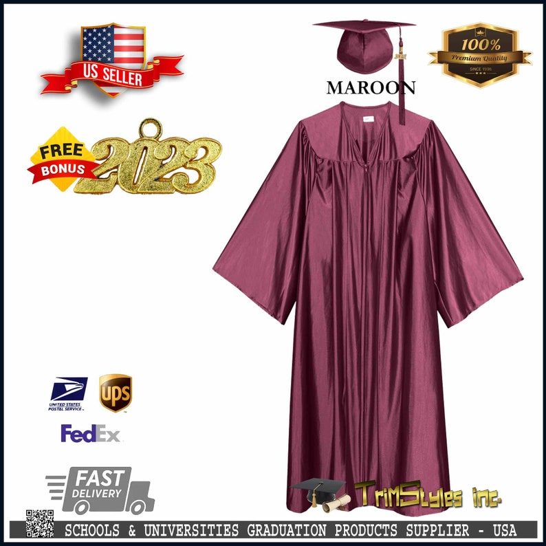 Graduation Cap and Gown 2023 Tassel College or High School - Etsy