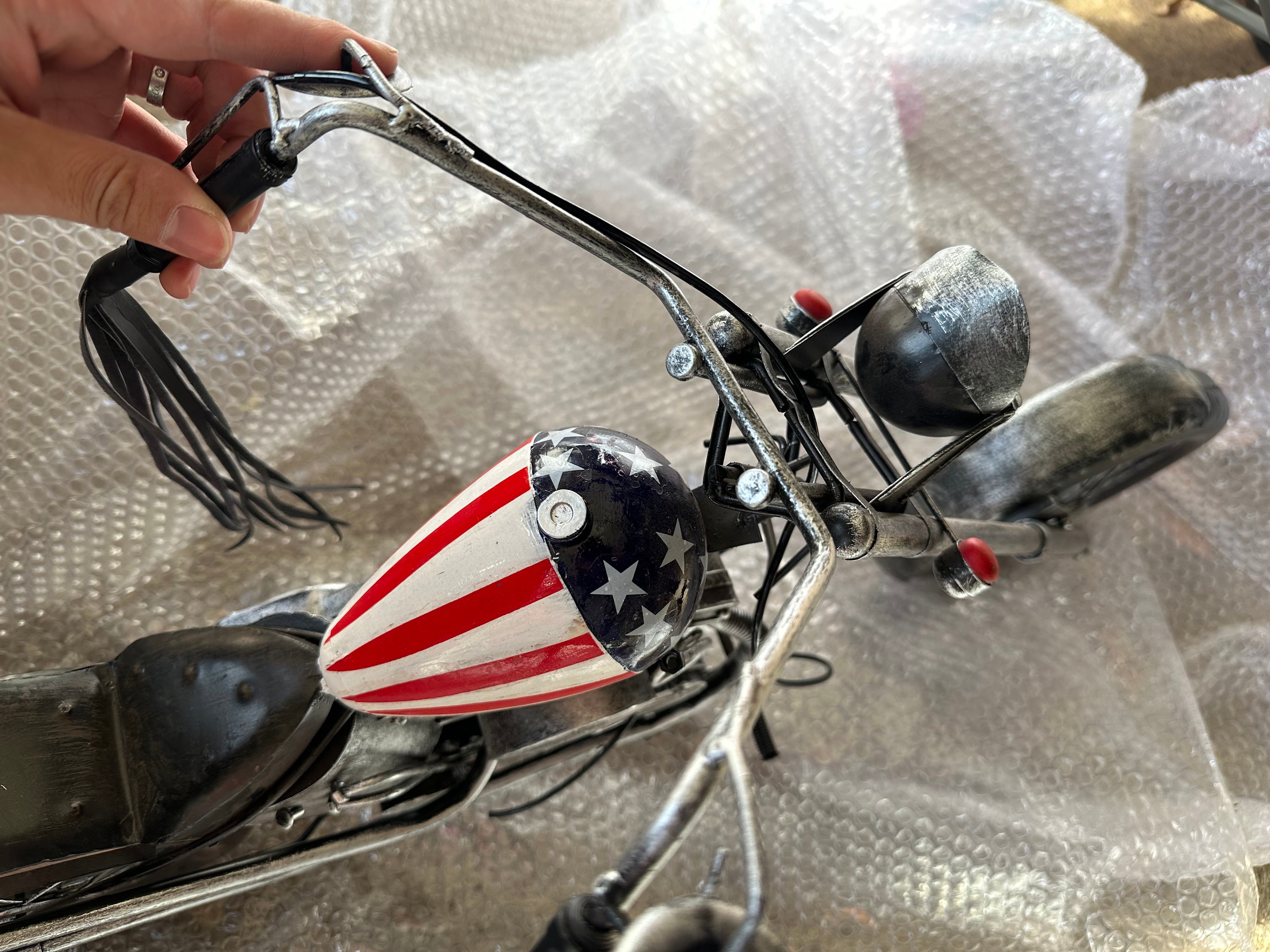 Handmade Extra Large Giant Vintage Dominant American Cowboy Motorcycle ...