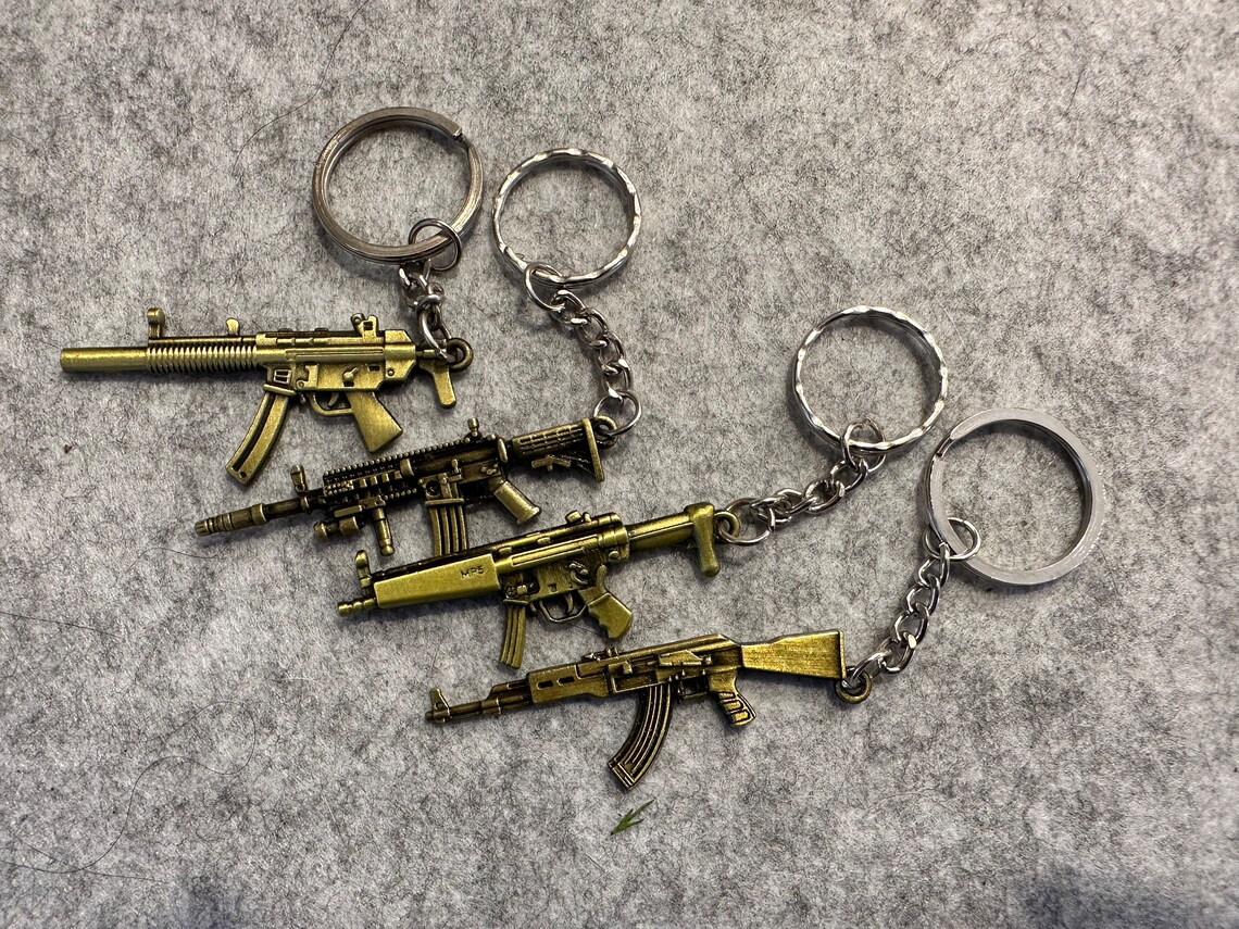 Handmade Metal Firearms M4A1 AK47 MP5 and More Keychain Gift - Etsy