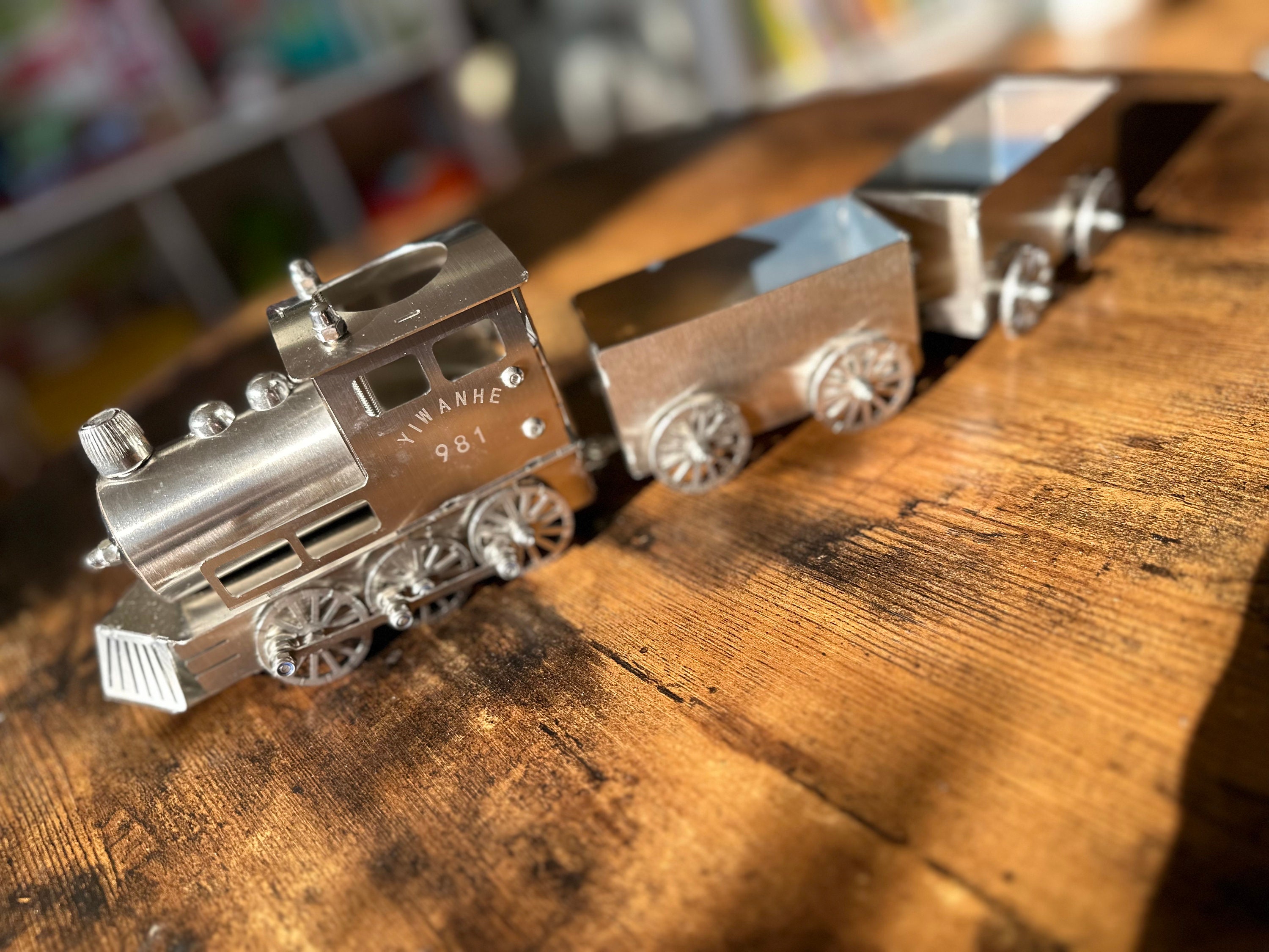 Handmade Metal Stainless Steel Train Head Train Cabin Transport Train ...