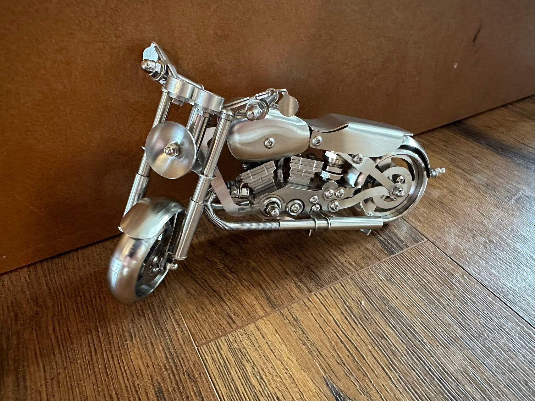 Handmade Vintage Heavy Stainless Steel American Cowboy Fancy Motorcycle ...