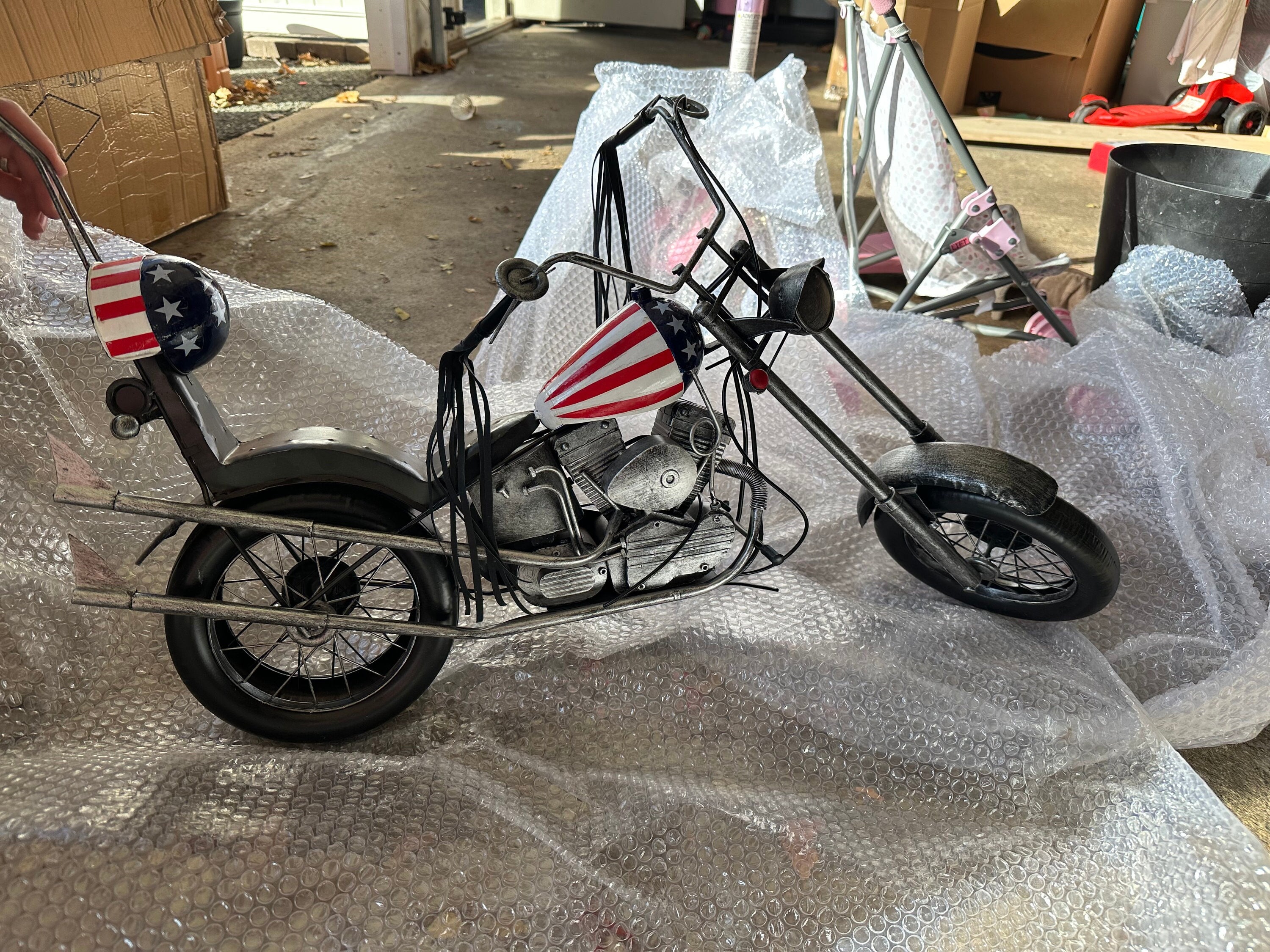 Handmade Extra Large Giant Vintage Dominant American Cowboy Motorcycle ...