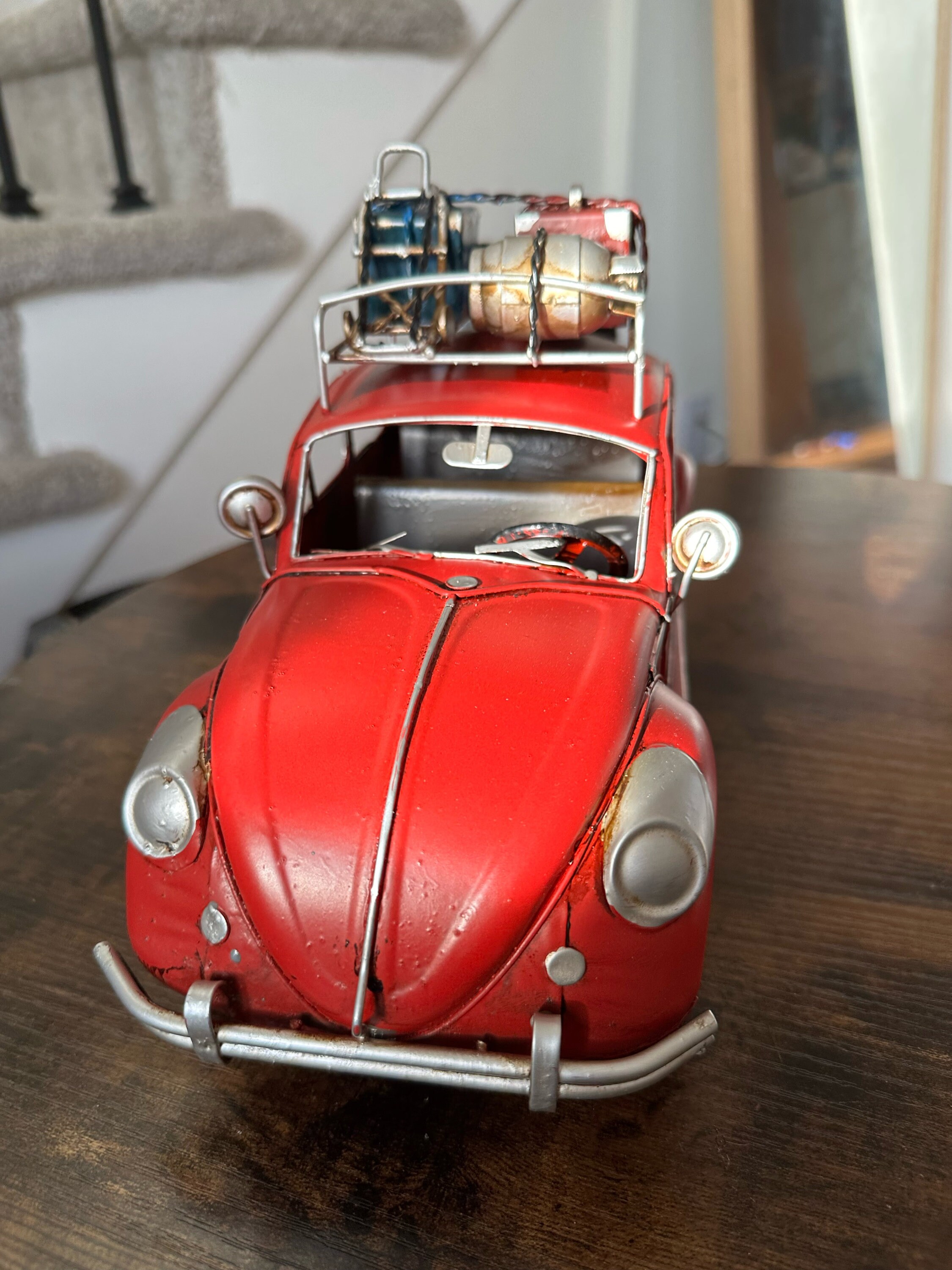 Handmade American Handmade Classic Cars Red Beetle Home Decorations ...