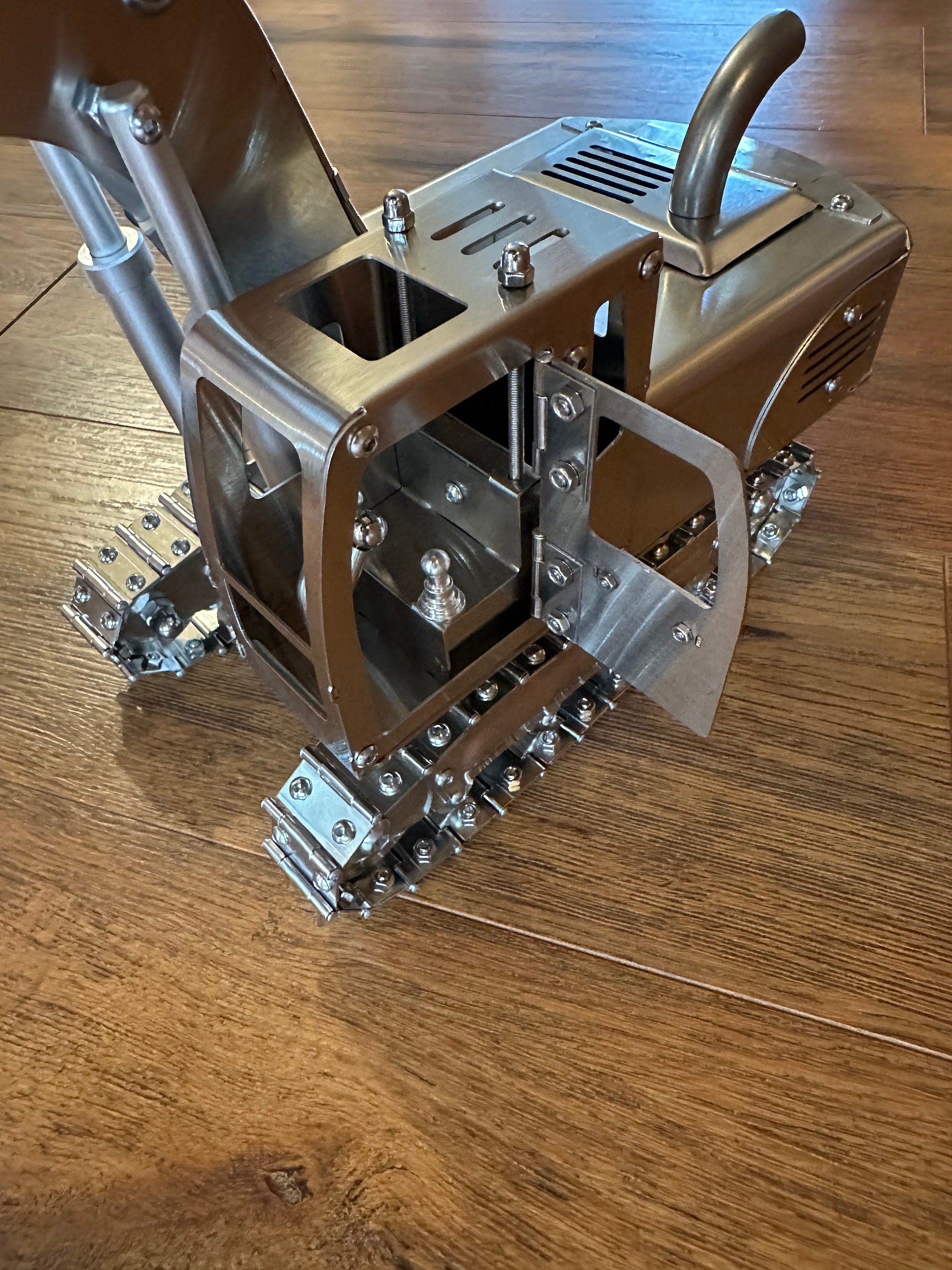 Handmade Fancy Stainless Steel Heavy Sophisticated Excavator Model With ...