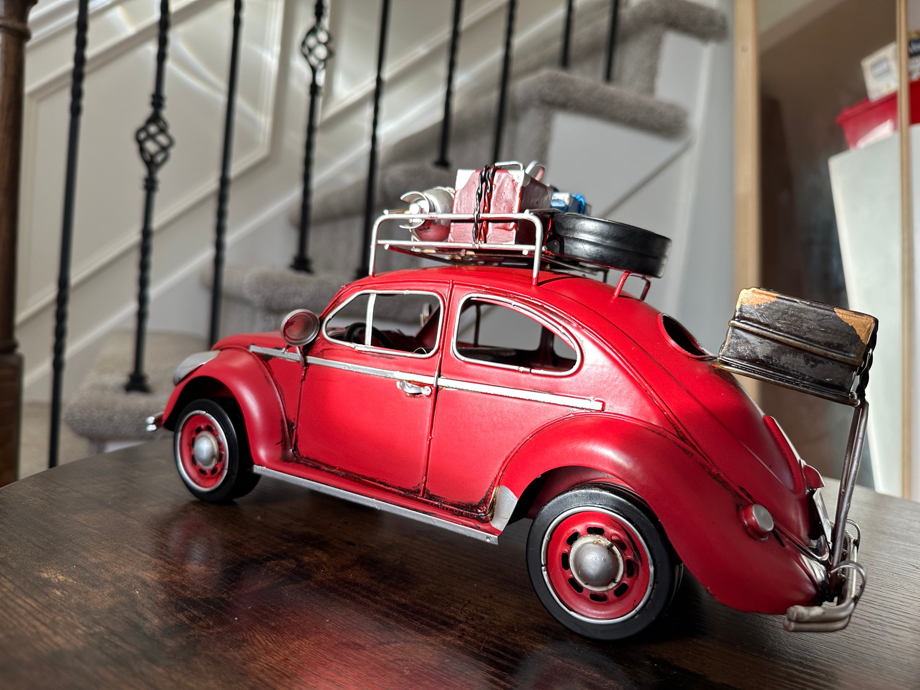 Handmade American Handmade Classic Cars Red Beetle Home Decorations ...