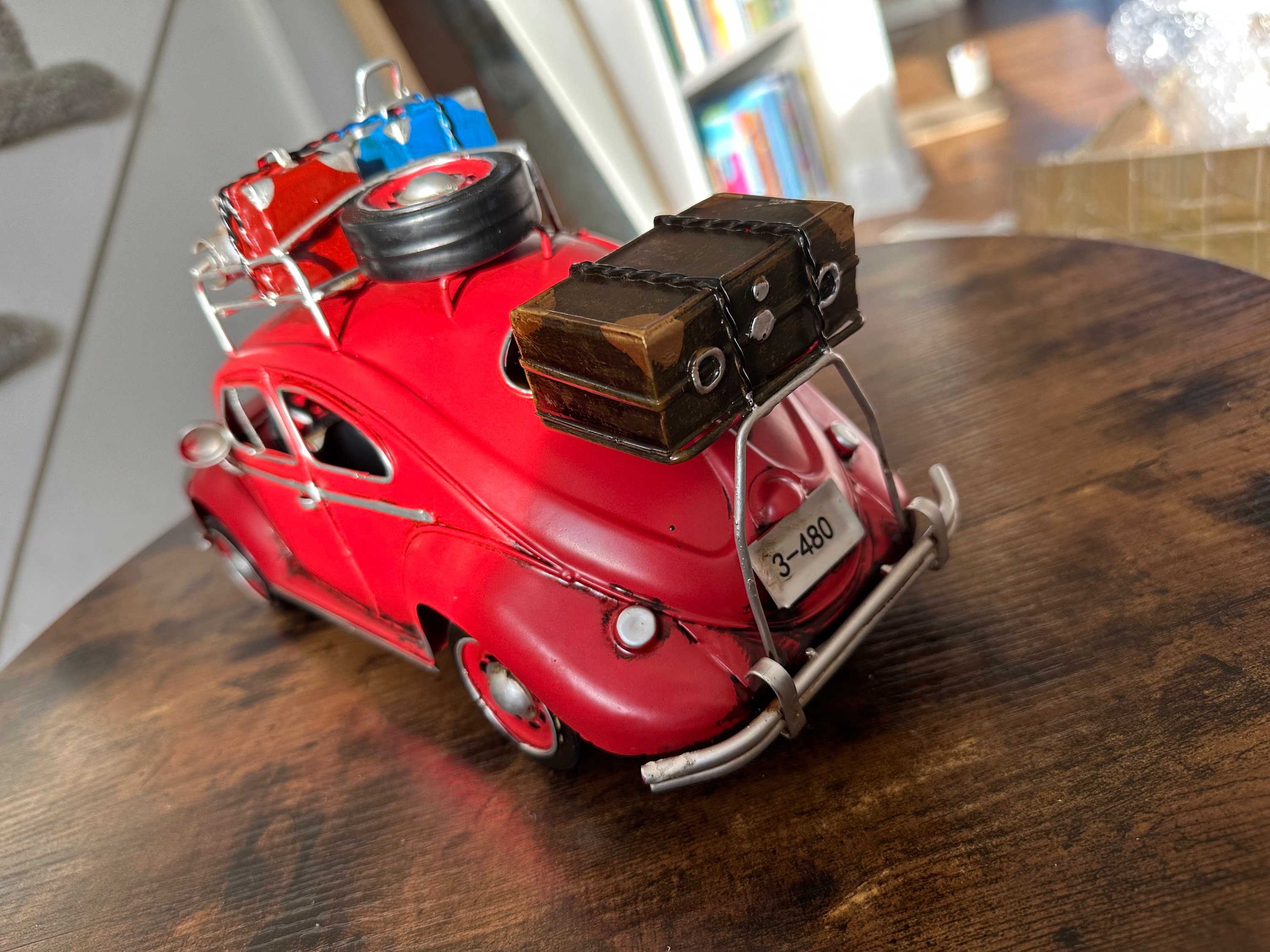 Handmade American Handmade Classic Cars Red Beetle Home Decorations ...